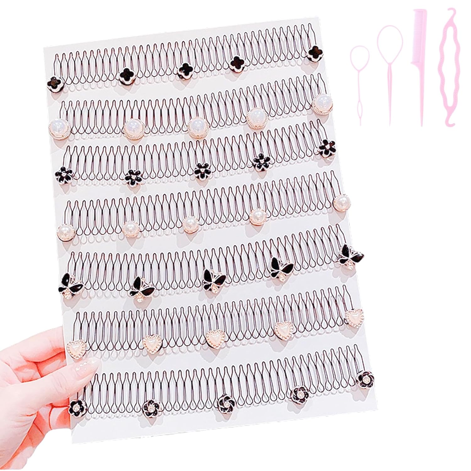 Amazon.com : U Shape Hair Finishing Fixer Comb Sets, Invisible Star ...