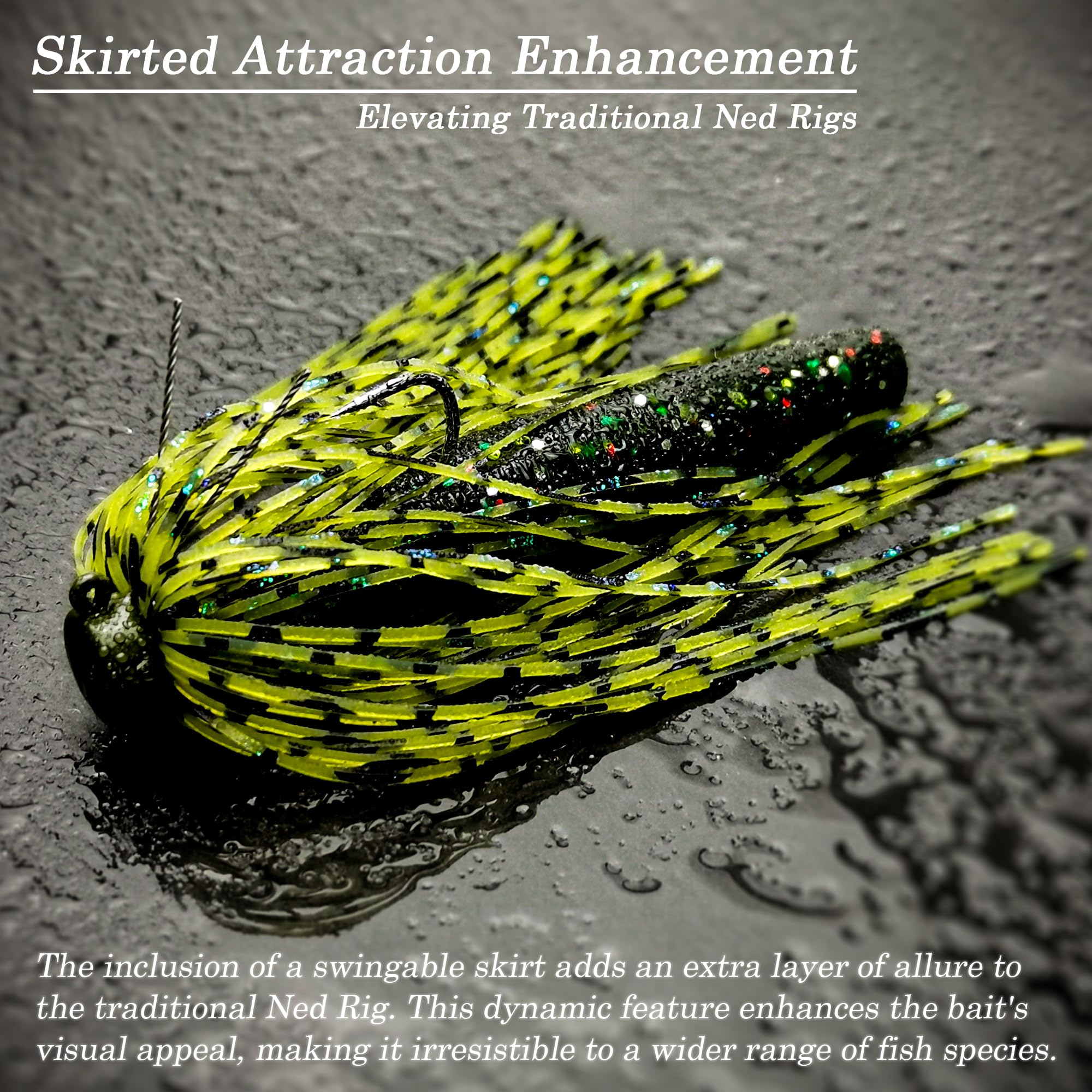 Snapklik.com : VMSIXVM Ned Rig Jig Heads Fishing Lures, Ned Rigs Swim ...