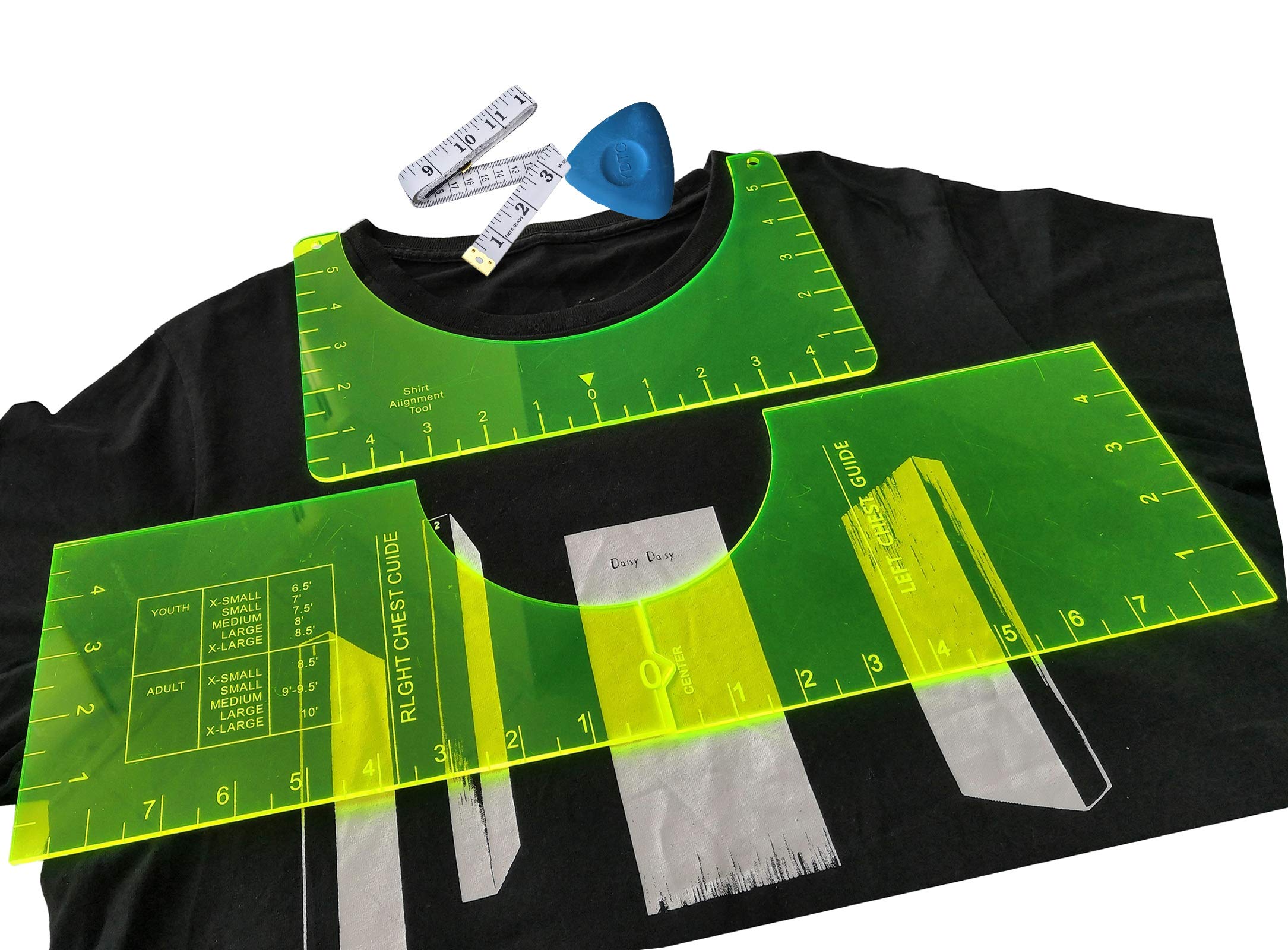 Buy T Shirt Rulers to Center Designs, Shirt Ruler for Vinyl Alignment ...