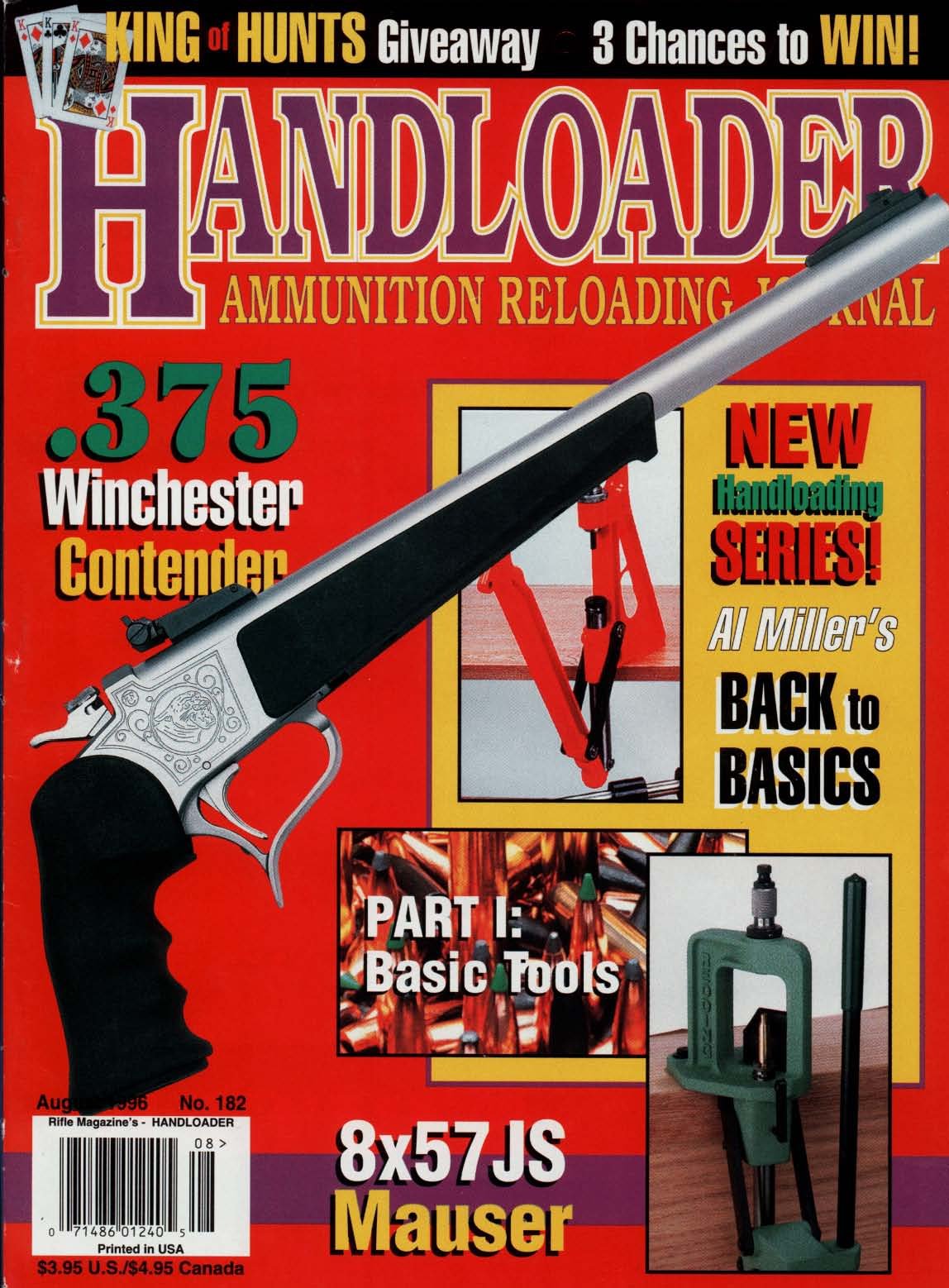 Handloader Magazine- August 1996 - Issue Number 182: Layne Simpson, Jim ...