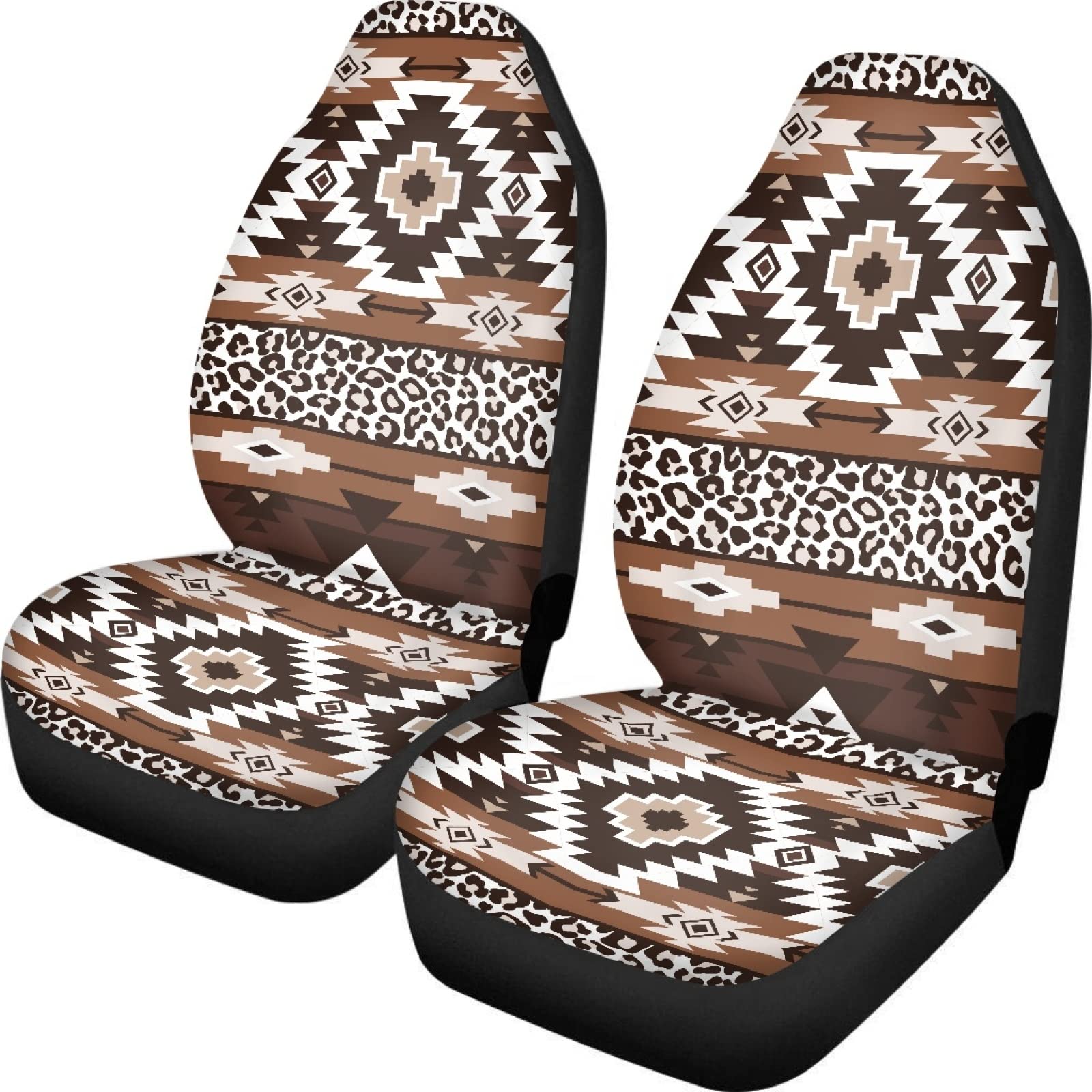 Amazon.com: Coldinair Leopard Tribal Aztec Print Car Seat Covers Front ...