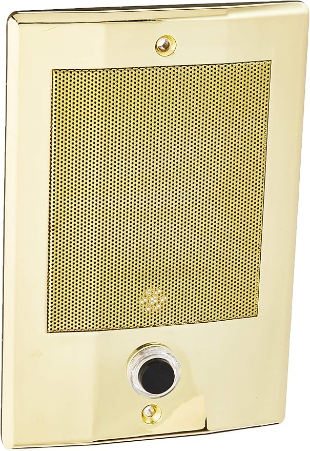 M&S Systems BD3BN Intercom Door Station with Bell Button, Bright Brass - Doorbell Push Buttons ...