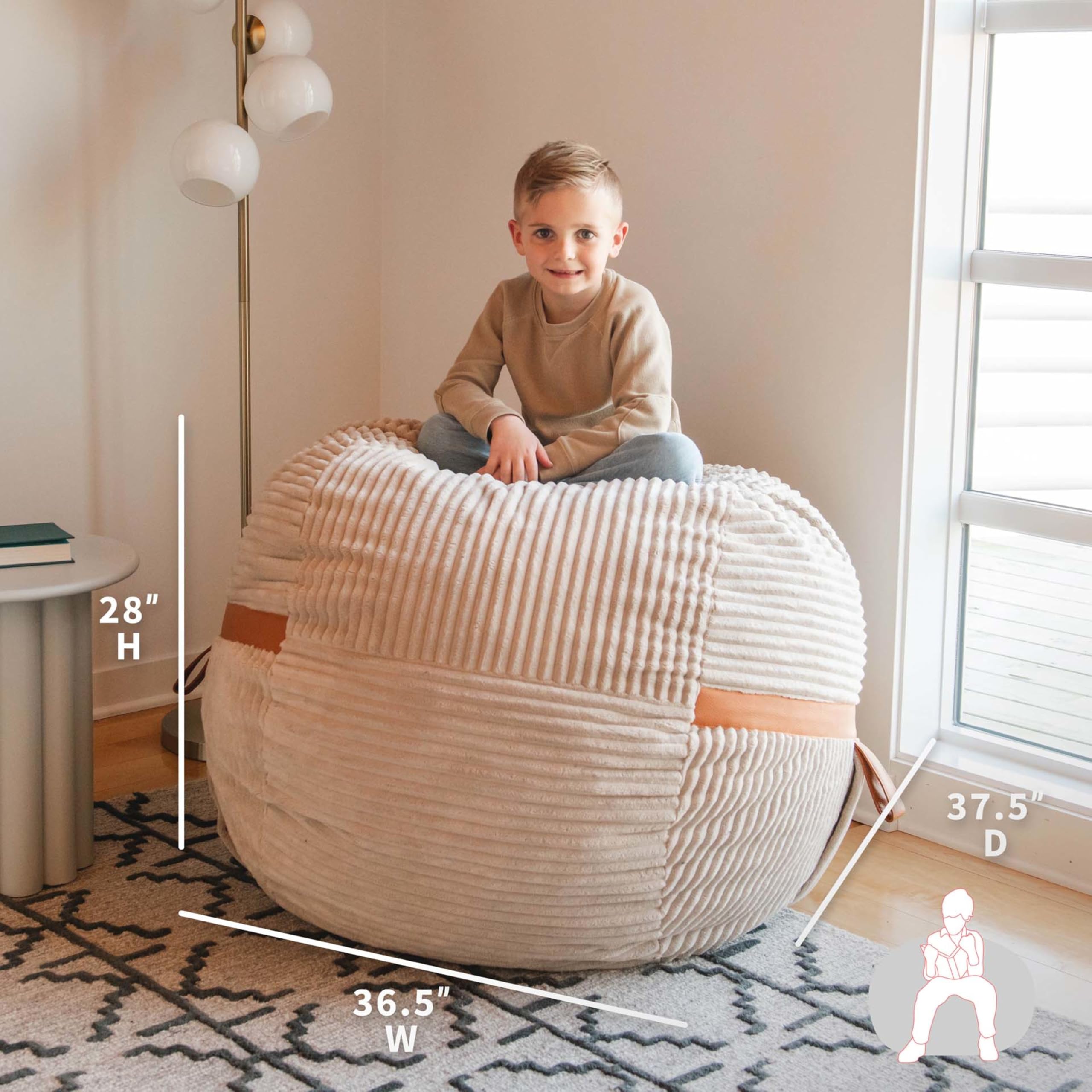 Snapklik.com : Big Joe Fuf Medium Foam Filled Bean Bag Chair