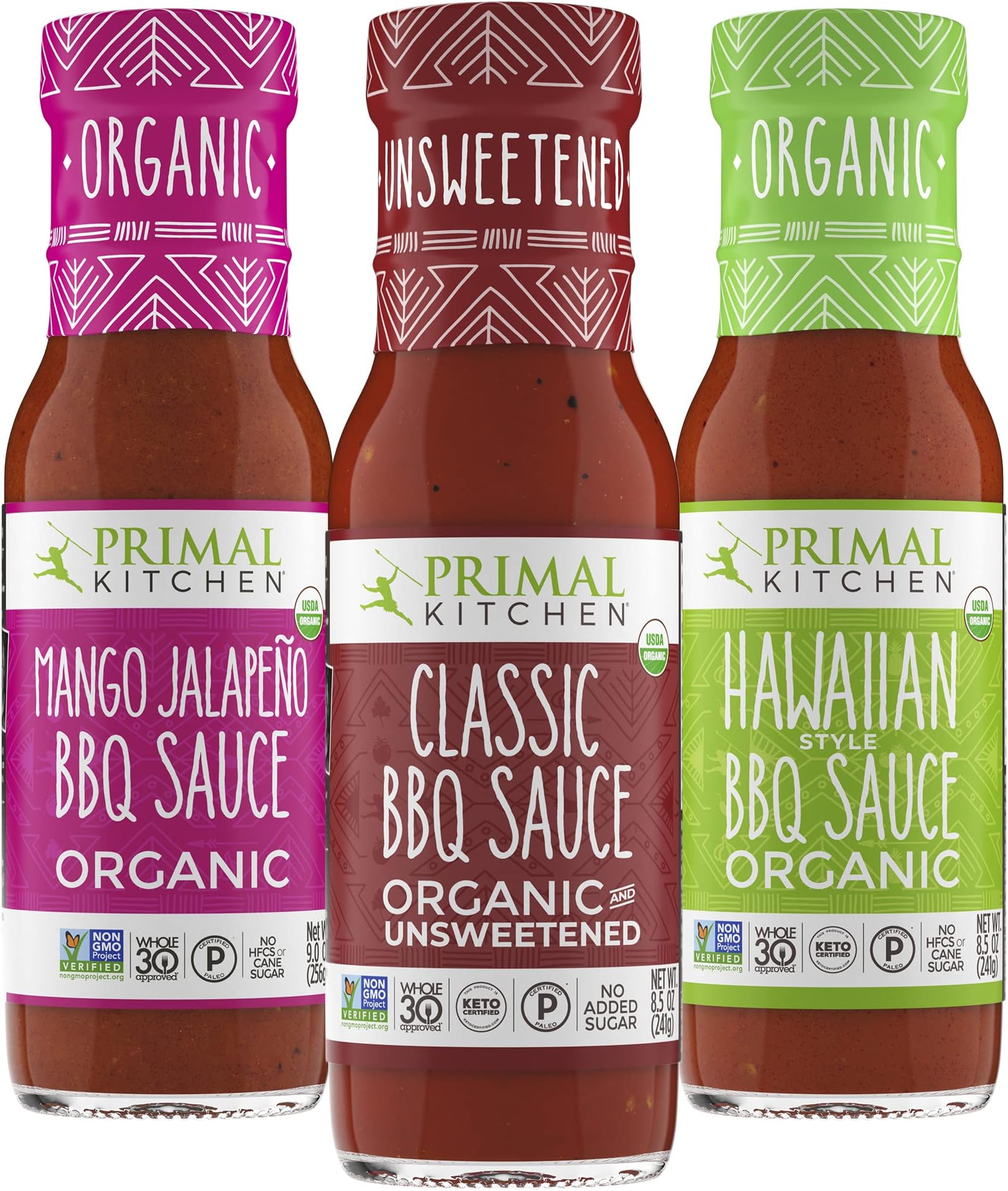Amazon.com : Primal Kitchen Organic Original BBQ, Golden BBQ & Steak ...