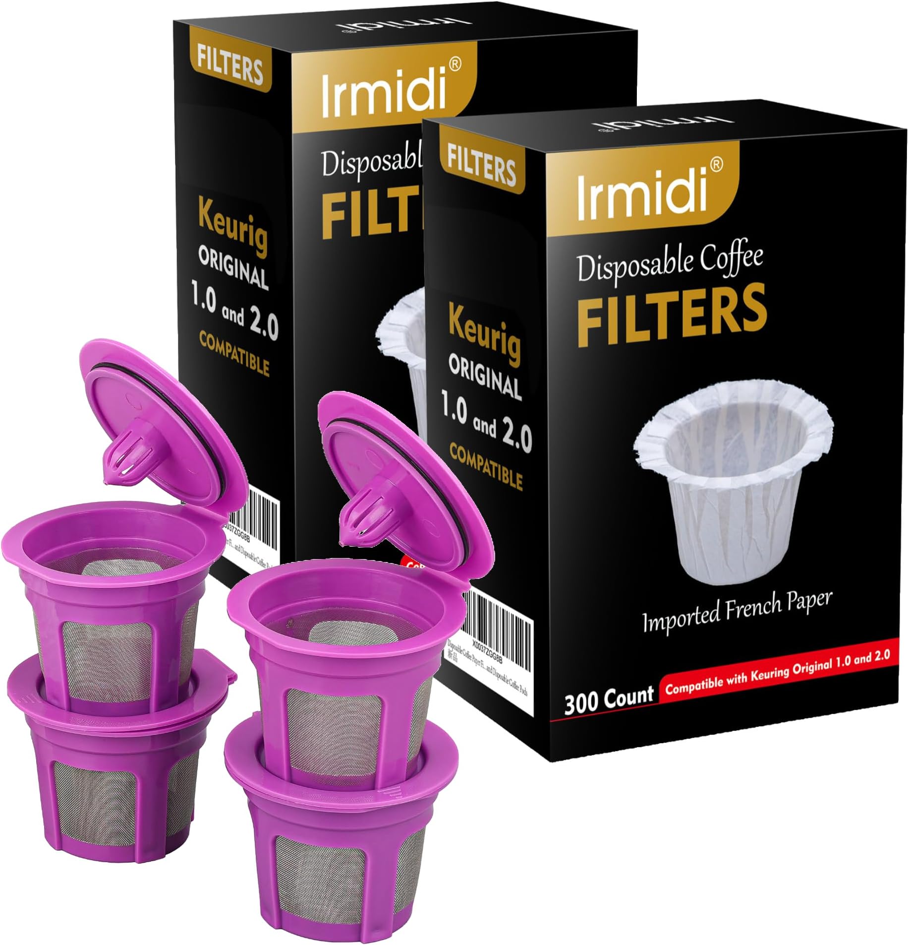 Amazon.com: Disposable Coffee Paper Filters for Ninja Dual Brew Coffee ...