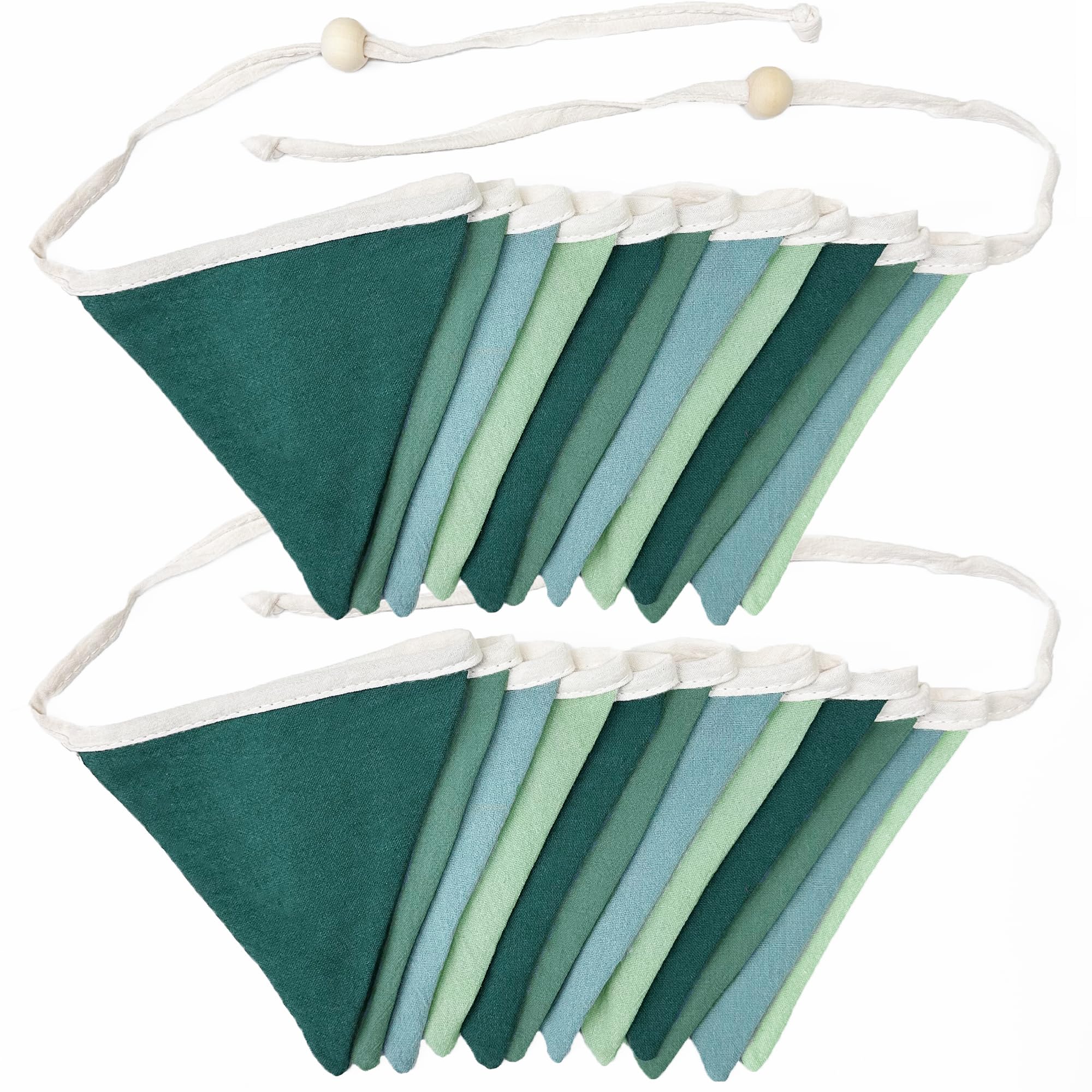 Amazon.com: 2 Pcs Gradient Dark Green Pennant Banner Flags Nursery ...