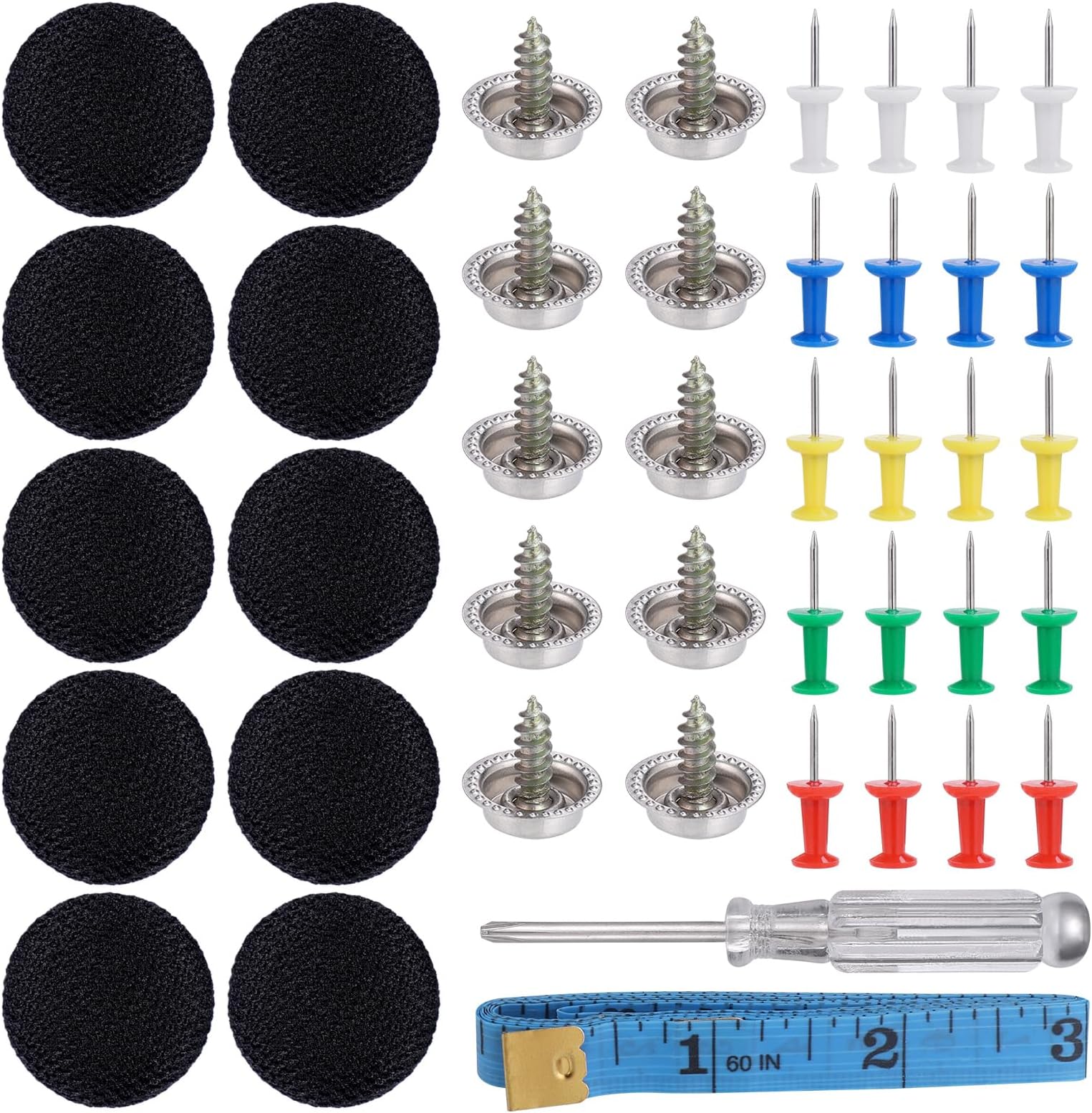 Zocipro 65Pcs Car Roof Repair Kit, Headliner Repair Button Car Roof ...