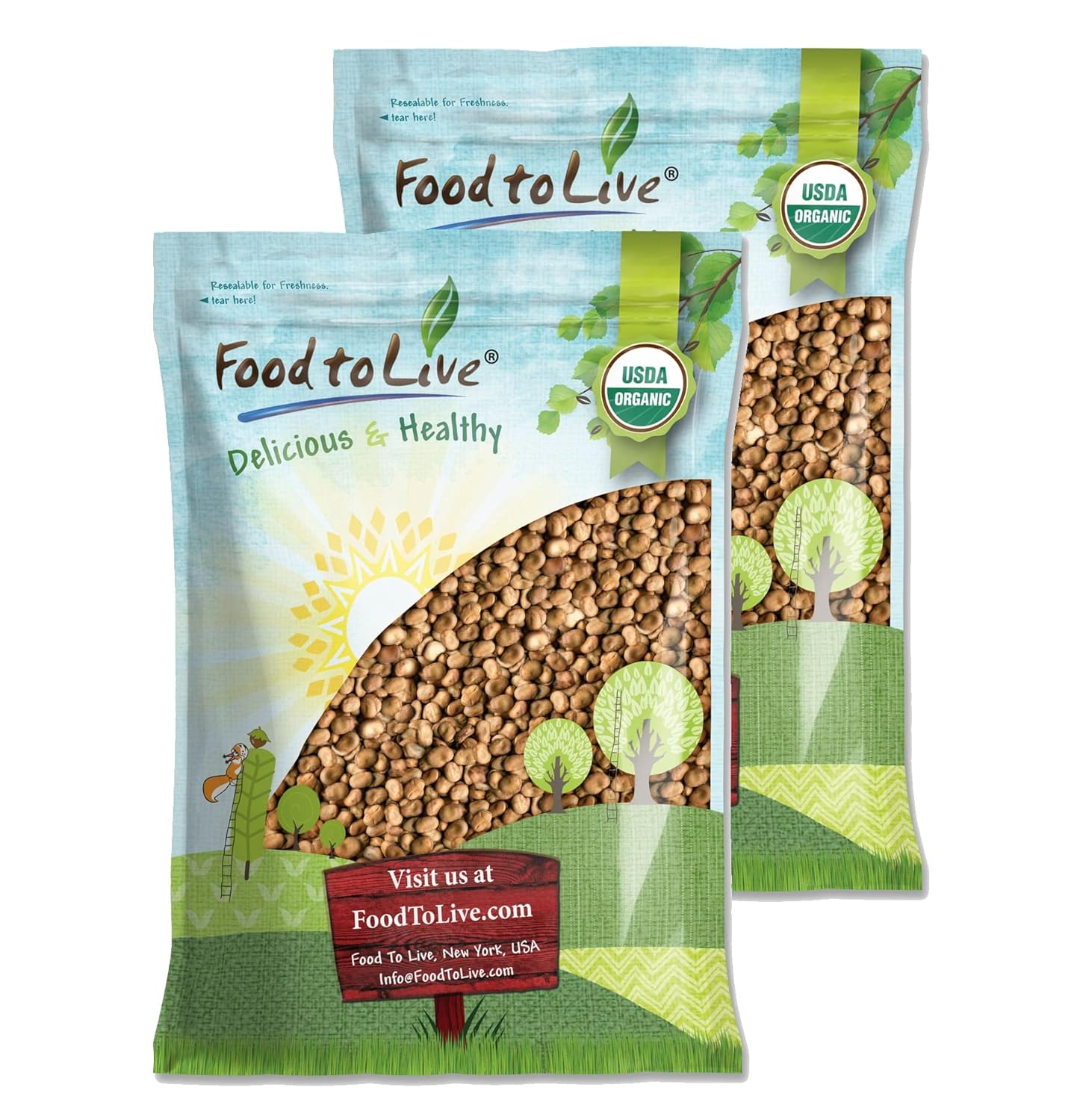Amazon.com : Food to Live Organic Fava Beans, 20 Pounds - Broad Beans ...