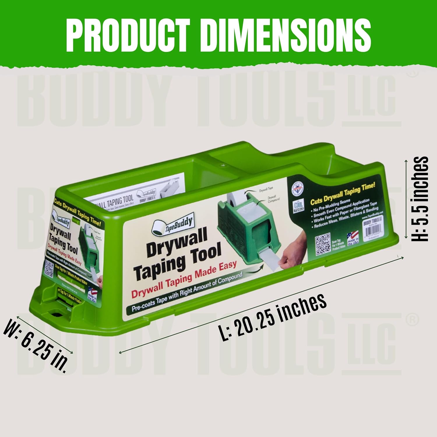 TapeBuddy Drywall Tape Dispenser - Efficient & Money-saving Taping Tool ...