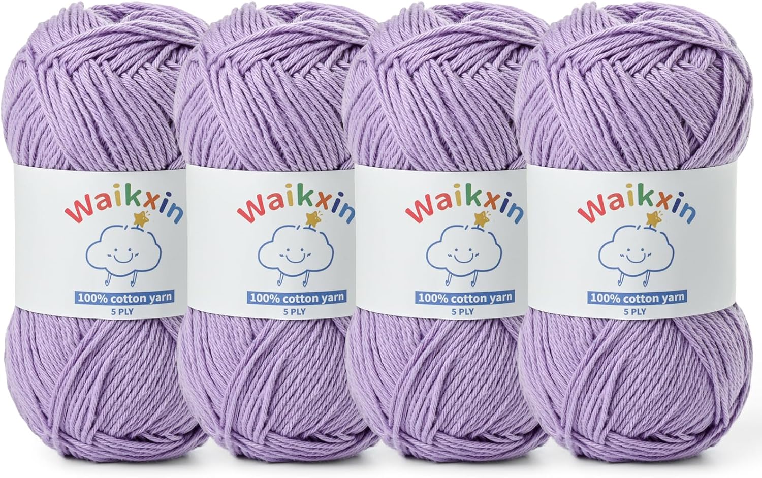 Amazon.com: Fluffy Cotton Yarn for Crocheting - 524.9yds / 7.05oz Baby ...