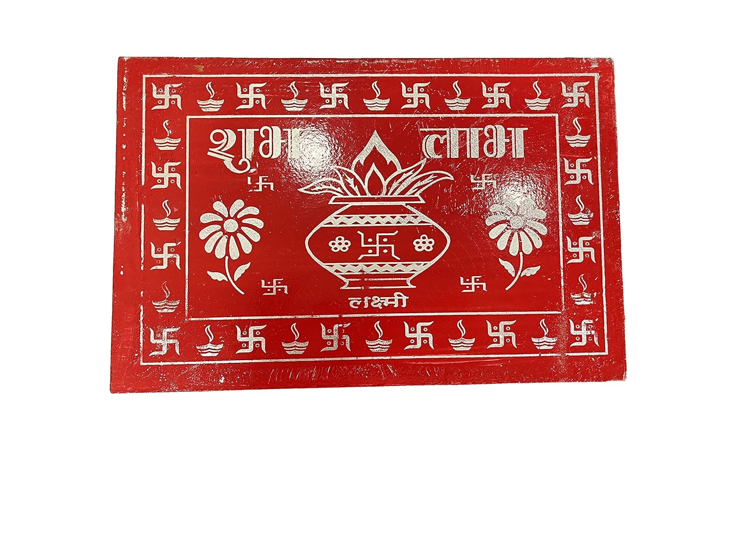 Buy Wooden Shubh Laabh Multi Use Handcrafted Self Design Pooja Table ...