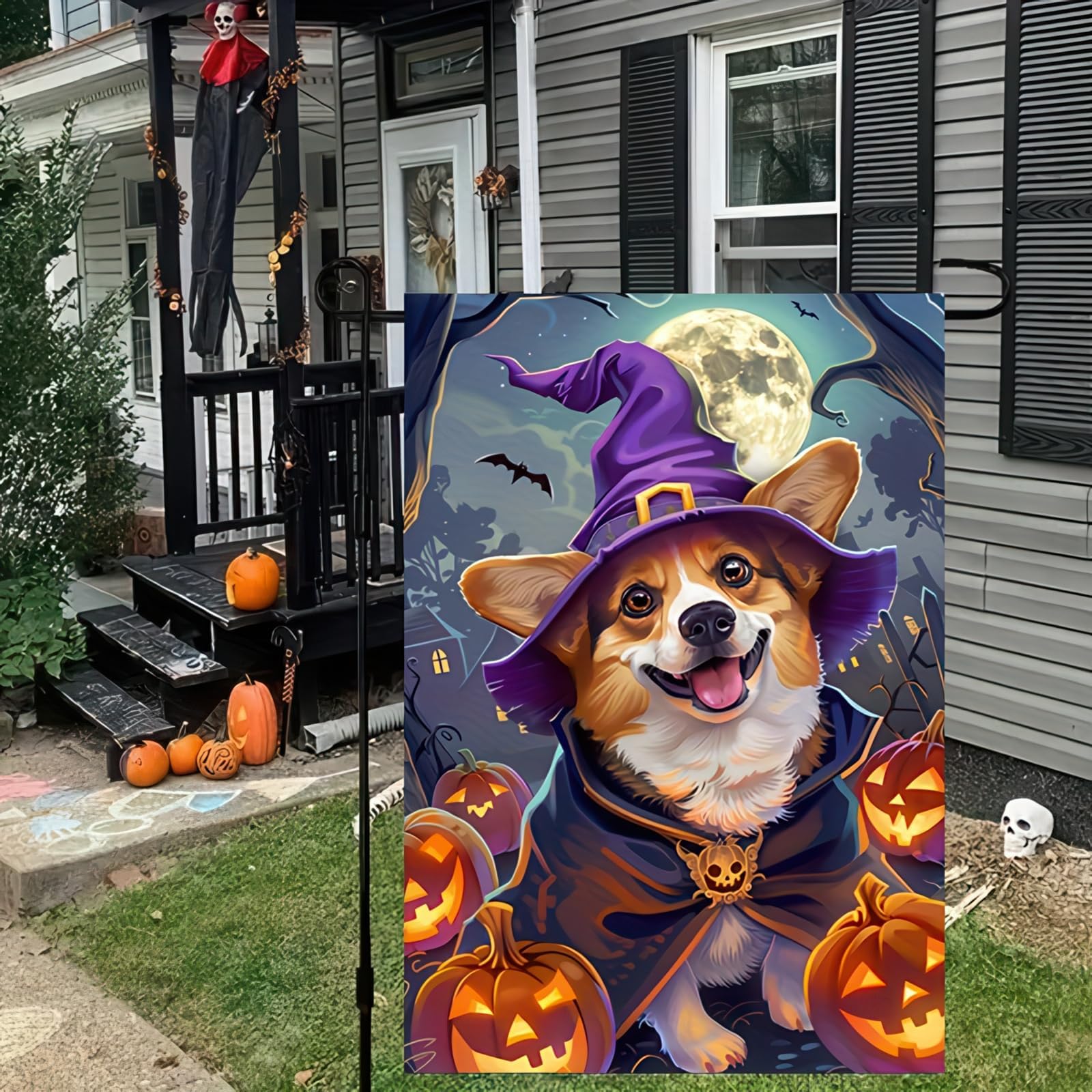 Amazon.com: Halloween Party Decorations Halloween Banner Halloween Dog ...