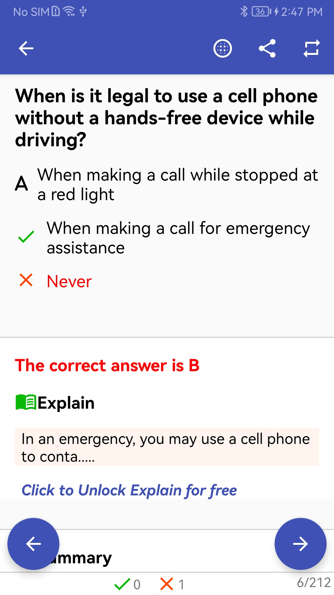 California DMV Practice Test - App on Amazon Appstore