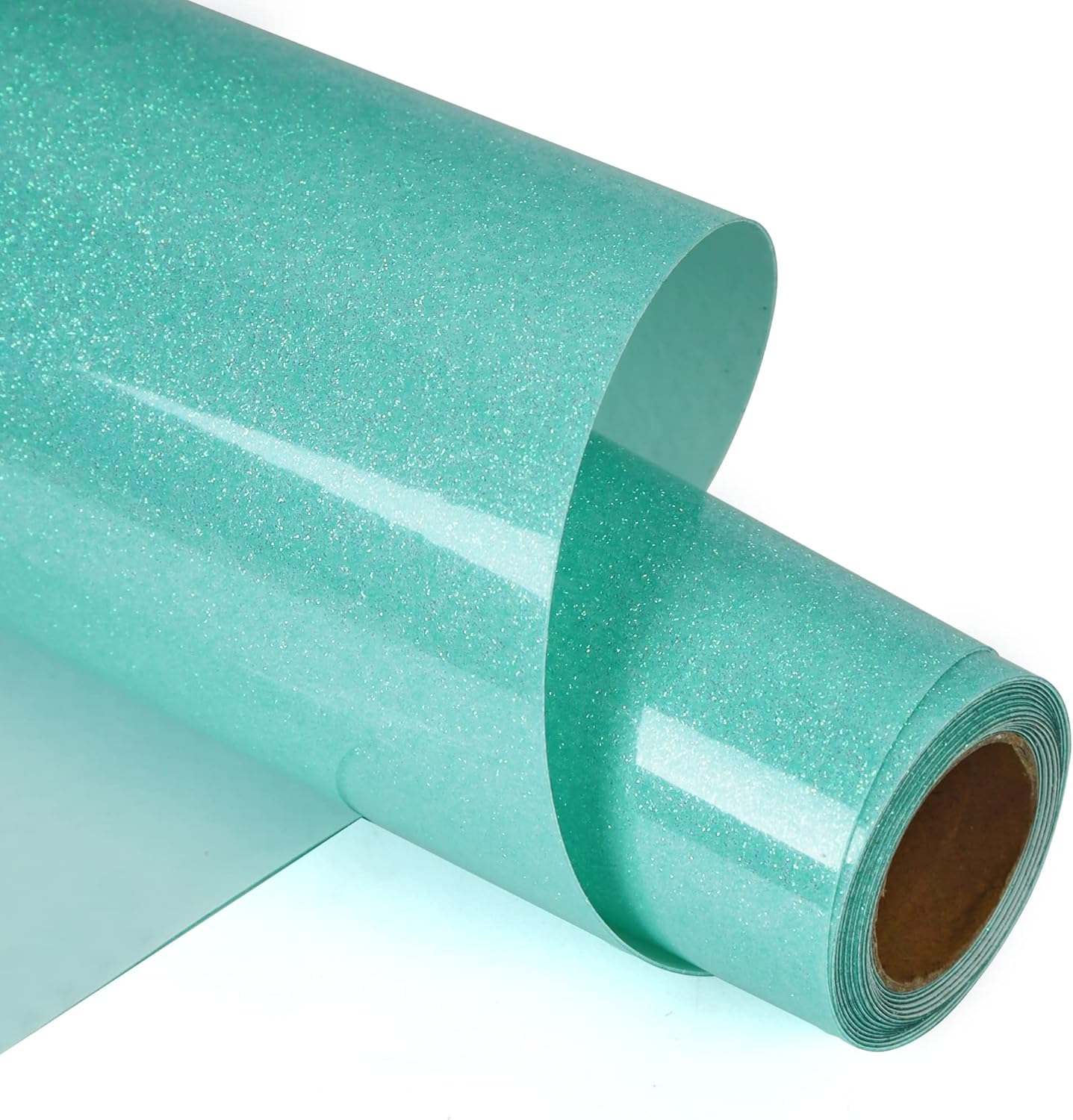 Amazon.com: HTVVETUR Teal Glitter HTV Vinyl Rolls -Heat Transfer Vinyl ...