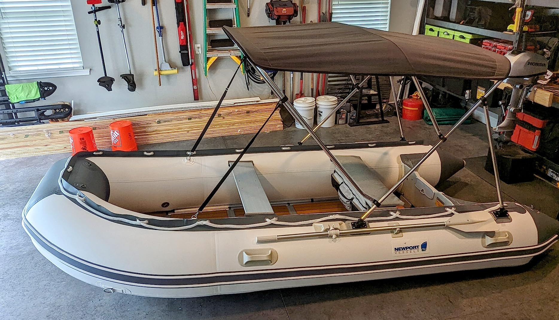 $45/mo - Finance Newport Baja Inflatable Boat - 11ft Marine Wood Floor ...