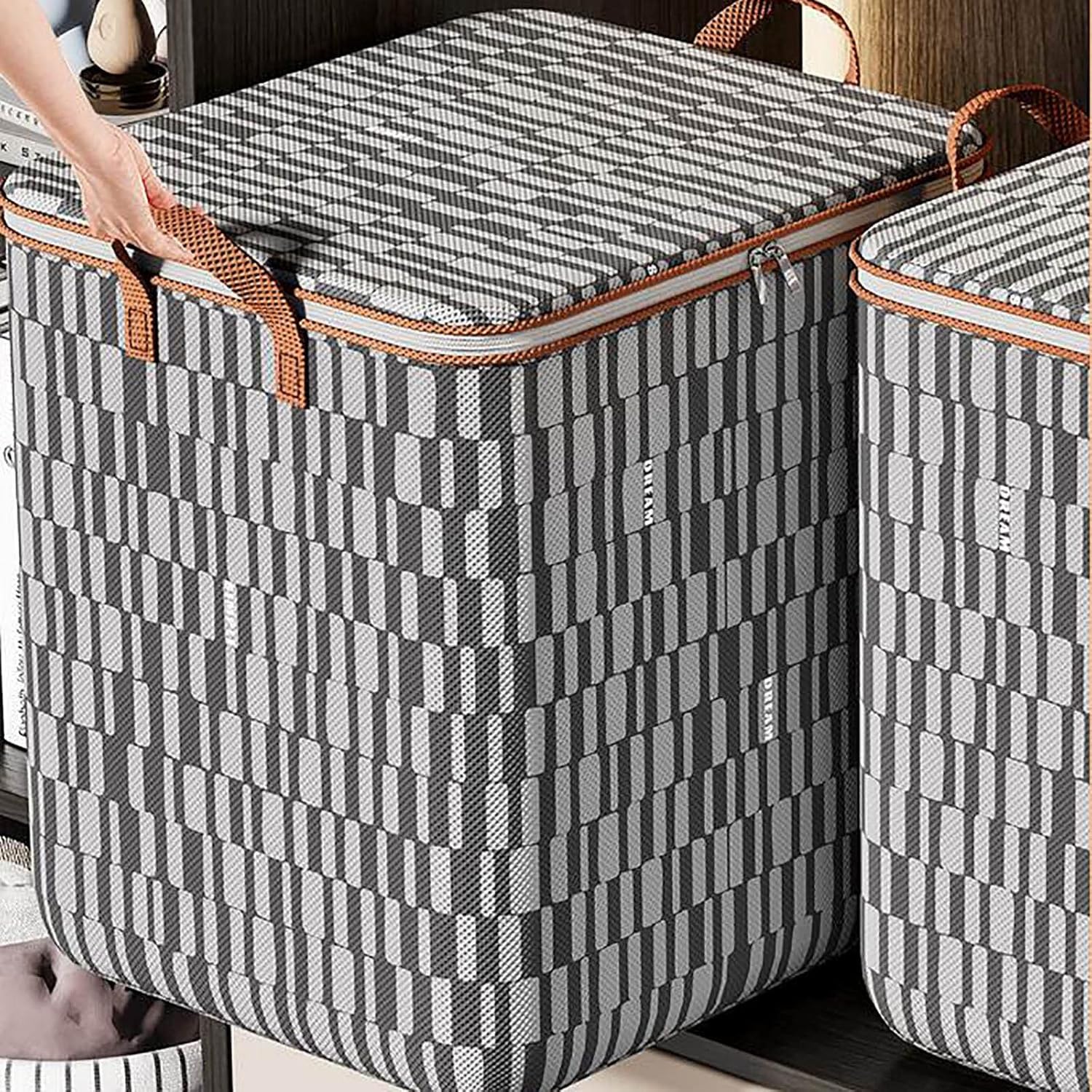 Amazon.com: Large Clothes Storage Bins,Foldable Blanket Storage Bags ...