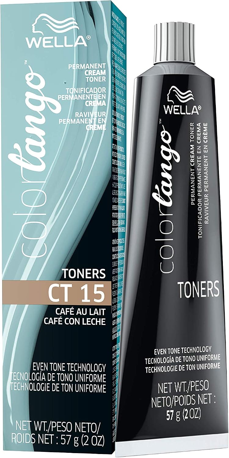 COLORCHARM Tango Hair Toner |Results in 10 Minutes| Café au Lait| 2 Fl ...