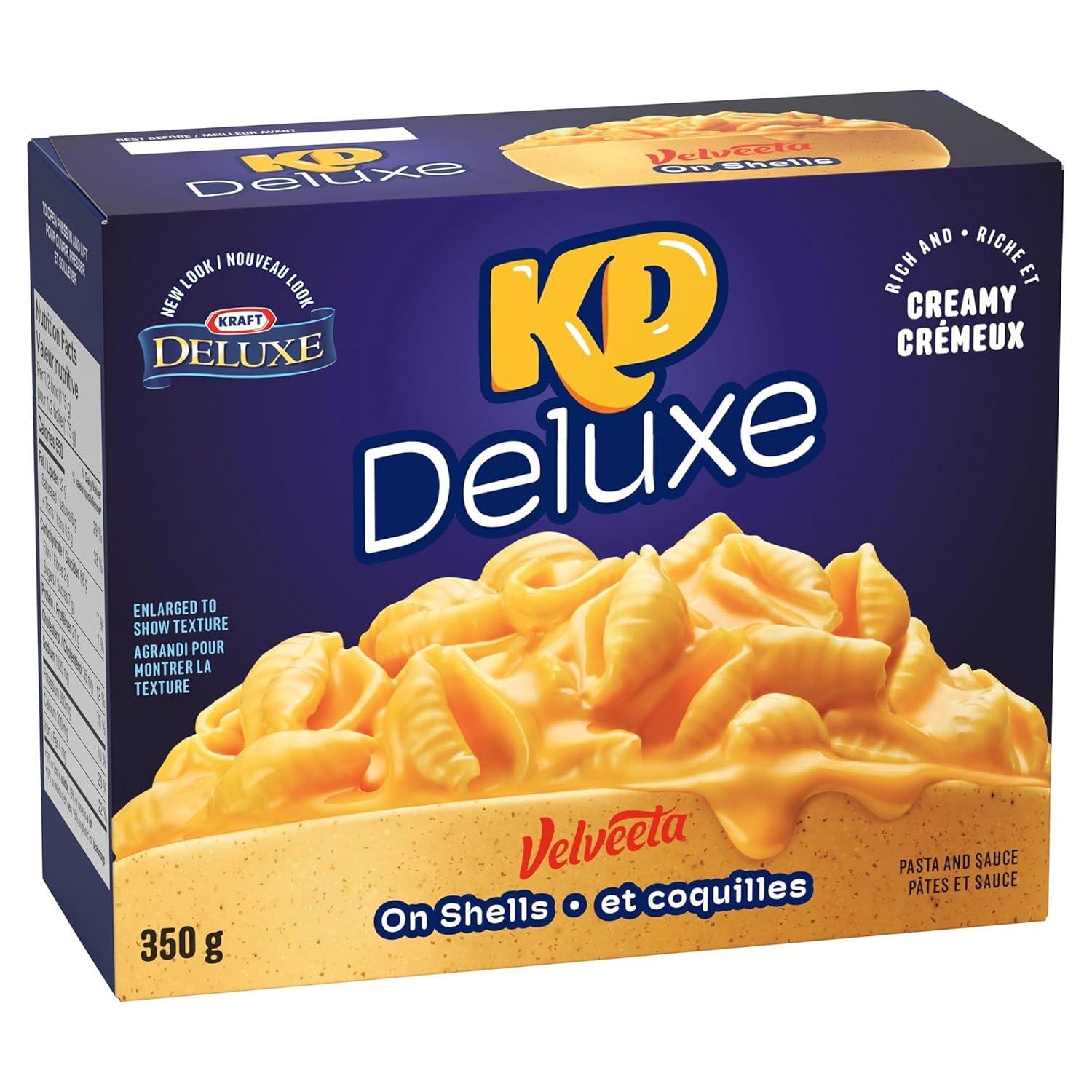 Amazon.com : KD Kraft Dinner Deluxe Velveeta On Shells, Rich And Creamy ...