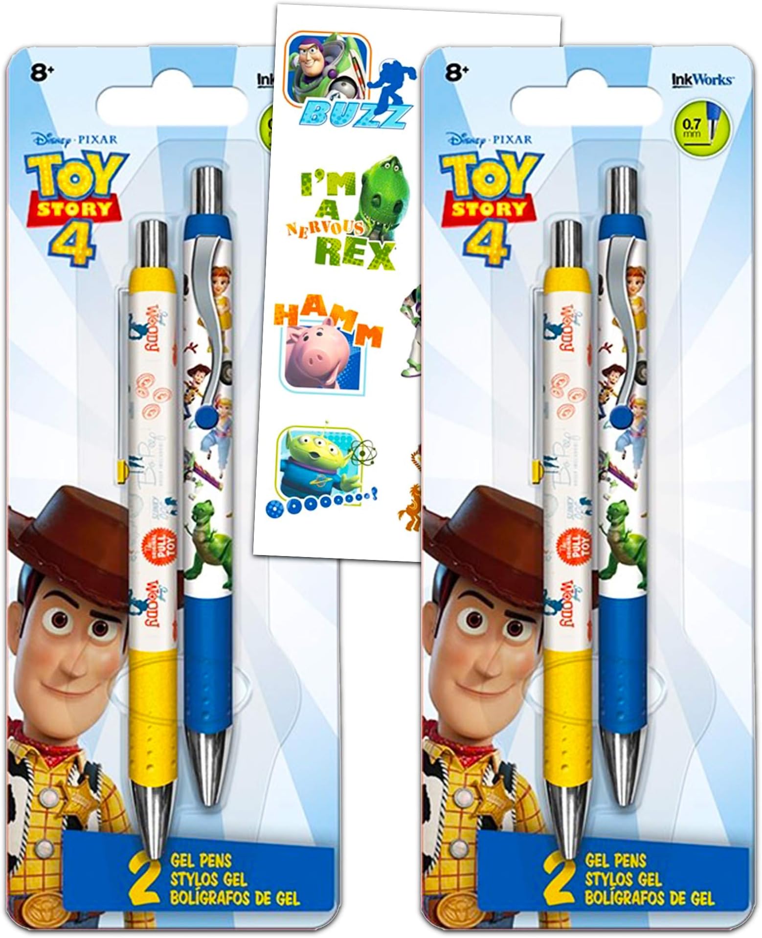 Amazon.com: Disney Toy Story Pen Set ~ 4 Toy Story Gel Pens With Bonus ...