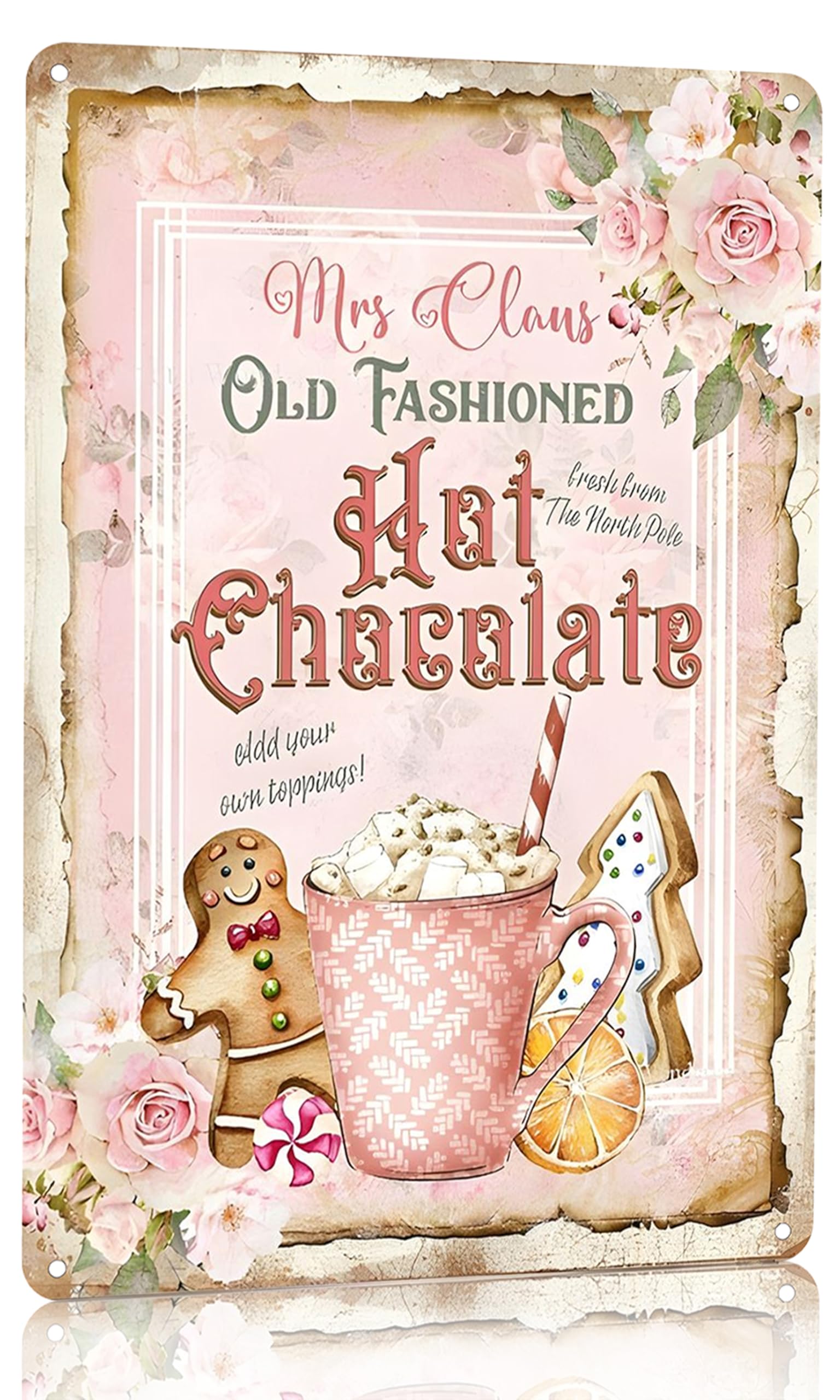 Amazon.com: Joyline Vintage Christmas Decor Gifts Rustic Mrs Claus' Old ...