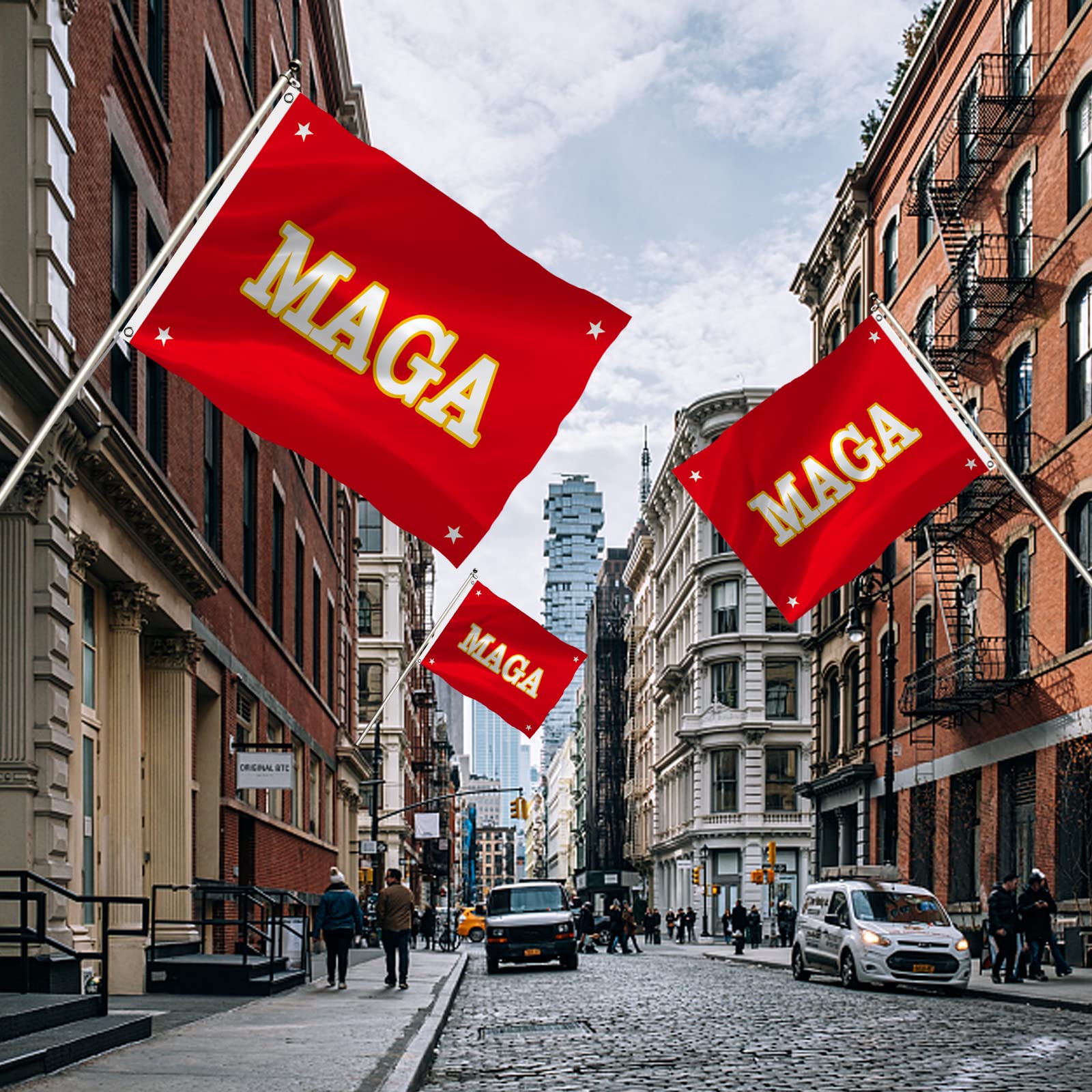 Snapklik.com : QSUM Trump 2024 Flags, 3x5 Feet Trump Flag MAGA Make ...