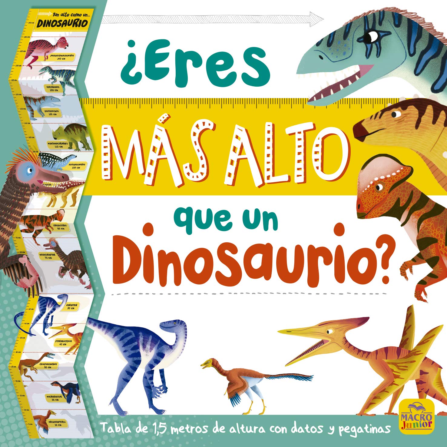 Buy ¿Eres más alto que un dinosaurio?: Tabla de 1,5 metros de altura ...