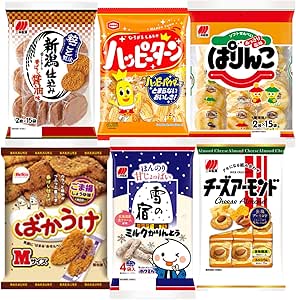 Amazon.co.jp: Assorted Snacks, Senbei, Snacks (Yukiyado Parinko, Cheese ...