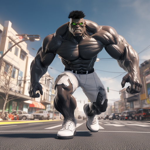 Monster Green Muscle Hero City Attack Battle Survival Game: War City ...