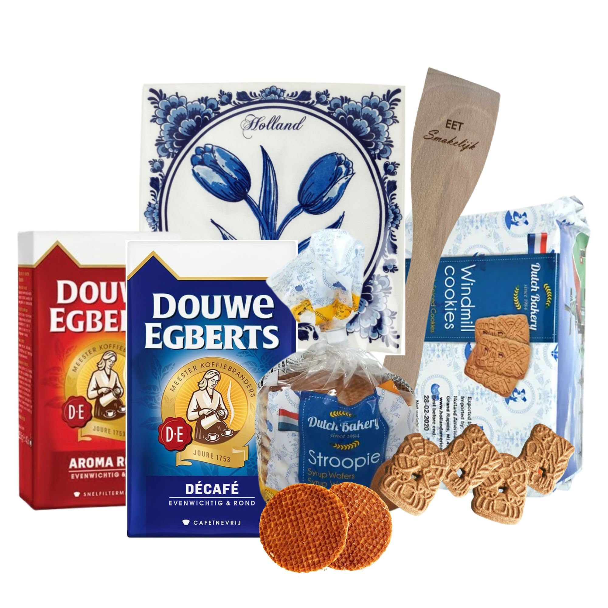 Snapklik.com : Dutch Gift Basket - Douwe Egberts Coffee Stroopwafels ...