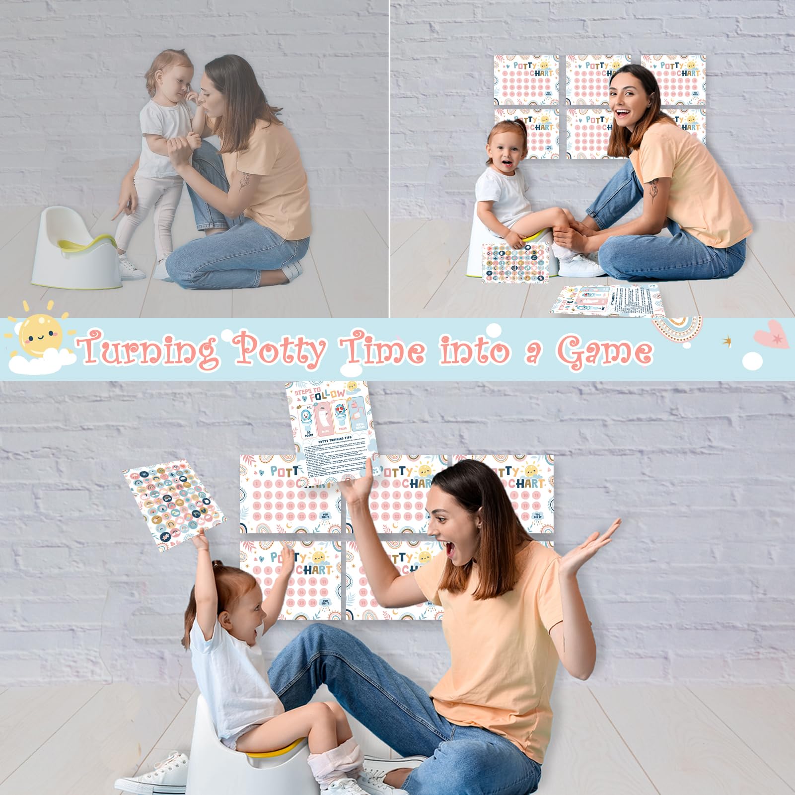Snapklik.com : Bohemian Potty Training Chart - 18 Potty Training ...