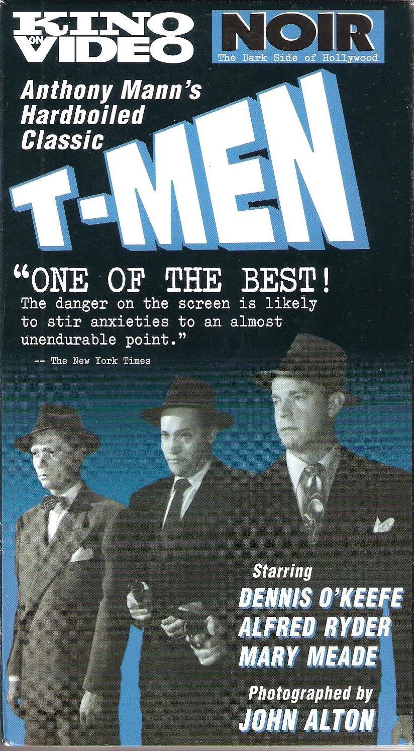 Amazon.com: T-Men [VHS] : Dennis O'Keefe, Wallace Ford, Alfred Ryder ...