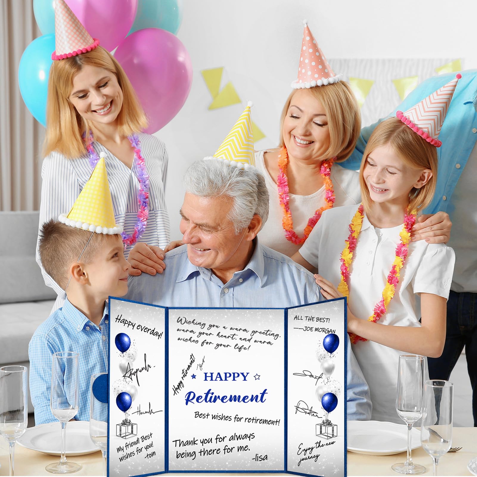 Snapklik.com : Retirement Party Decorations, Creative Retirement Guest Book Alternative, Blue ...