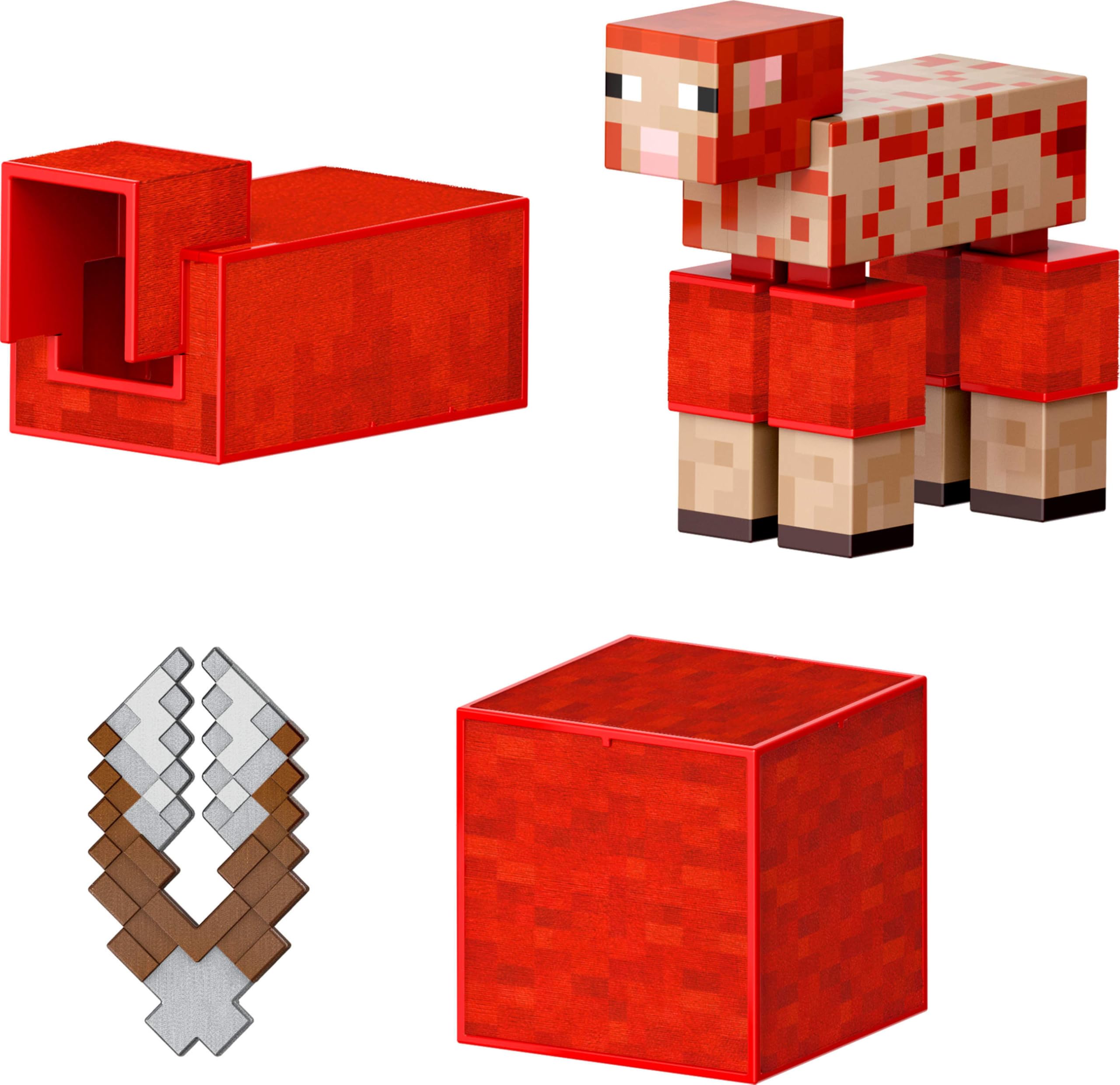 Snapklik.com : Mattel Minecraft Diamond Level Sheep Action Figure