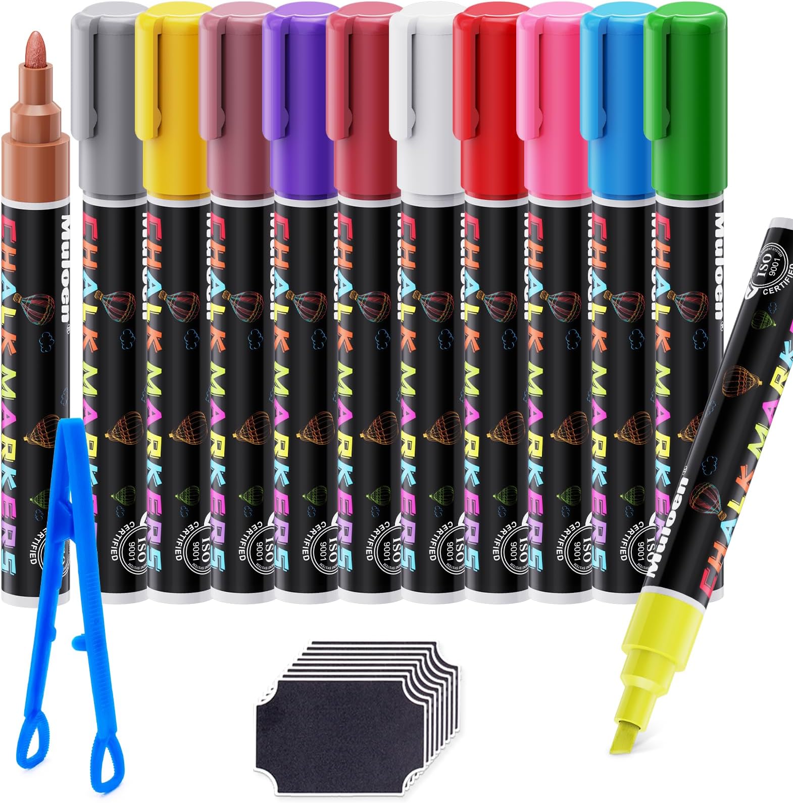 Amazon.com : Chalkboard Markers Set of 8 Washable, Erasable Chalk Ink ...