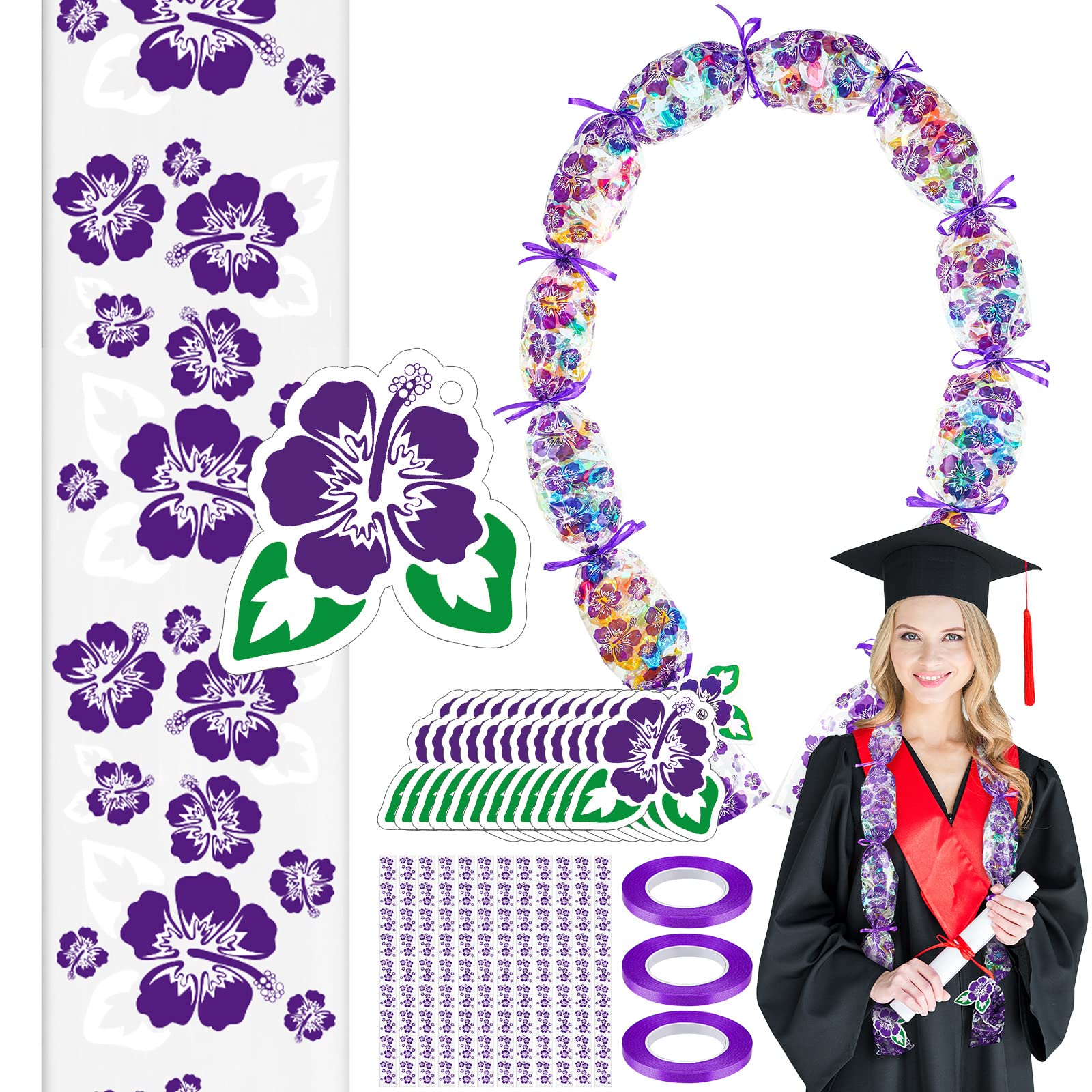 Graduation Candy Leis With Ribbon