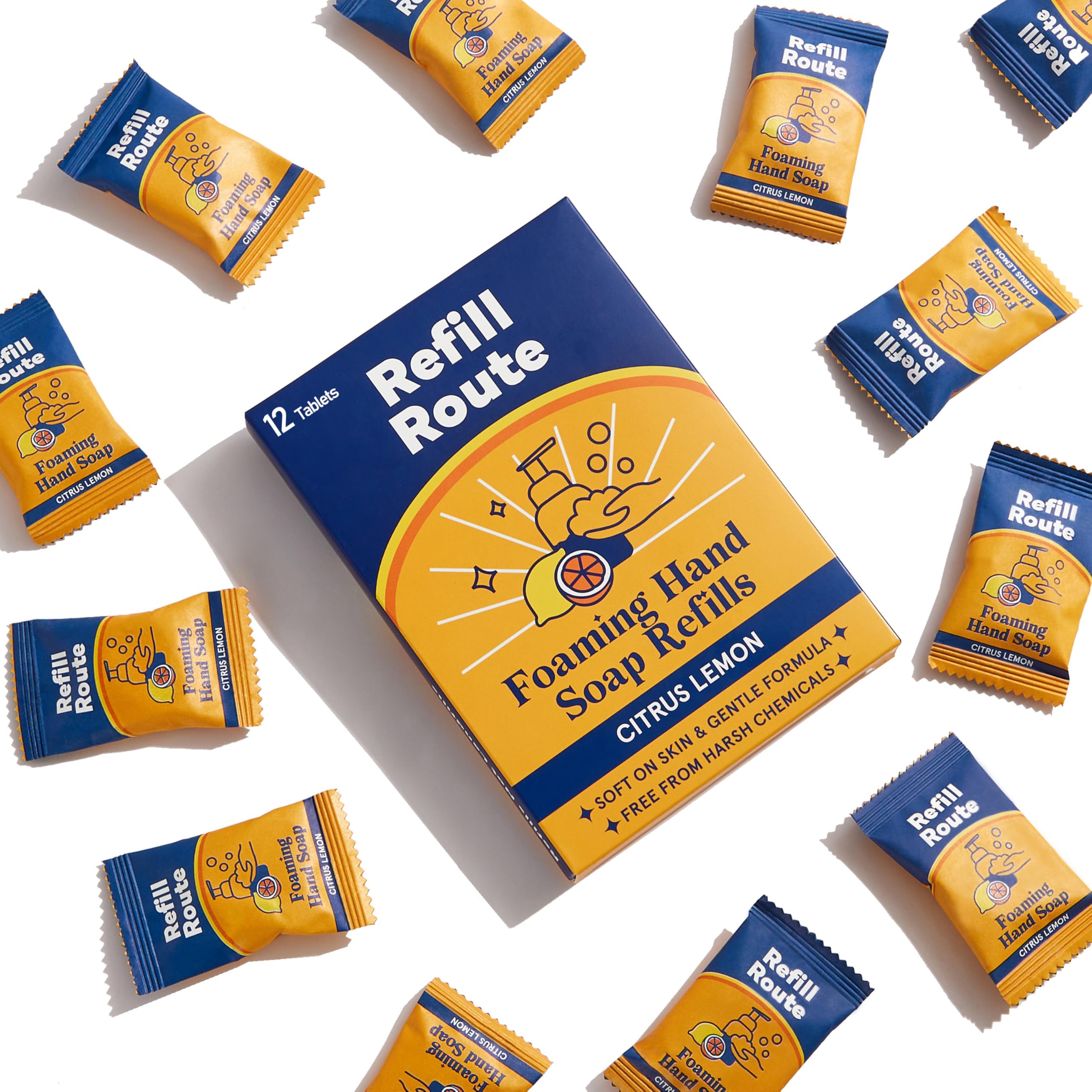 Amazon.com : Foaming Hand Soap Refill Tablets 12 Pcs - Makes 96 fl oz ...