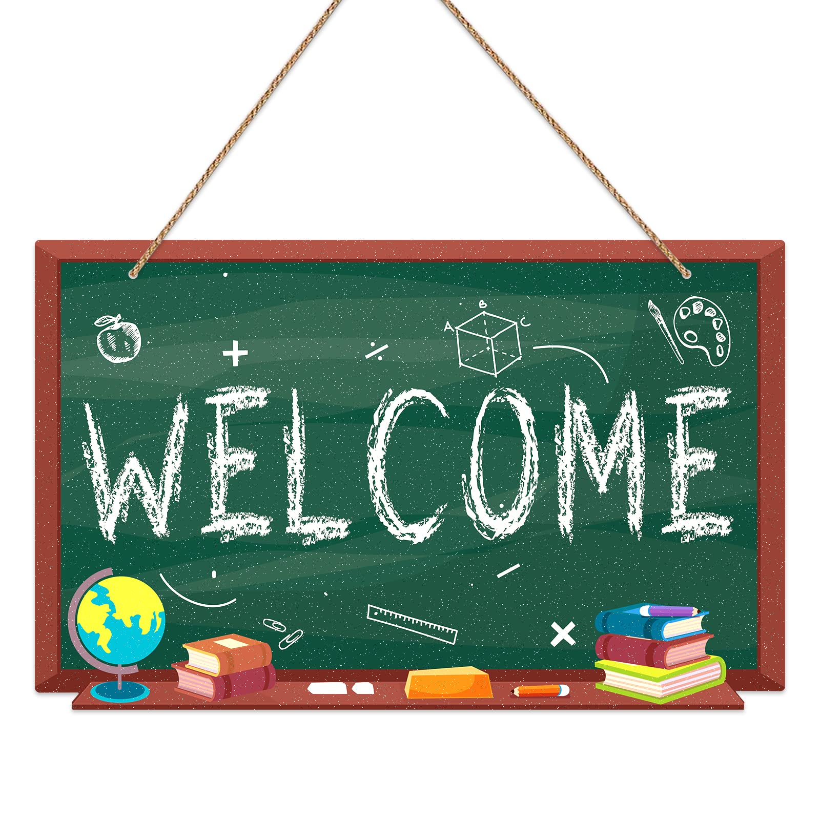 Buy SICOHOME Welcome Sign for Classroom Door Decorations 12.6" Teacher ...