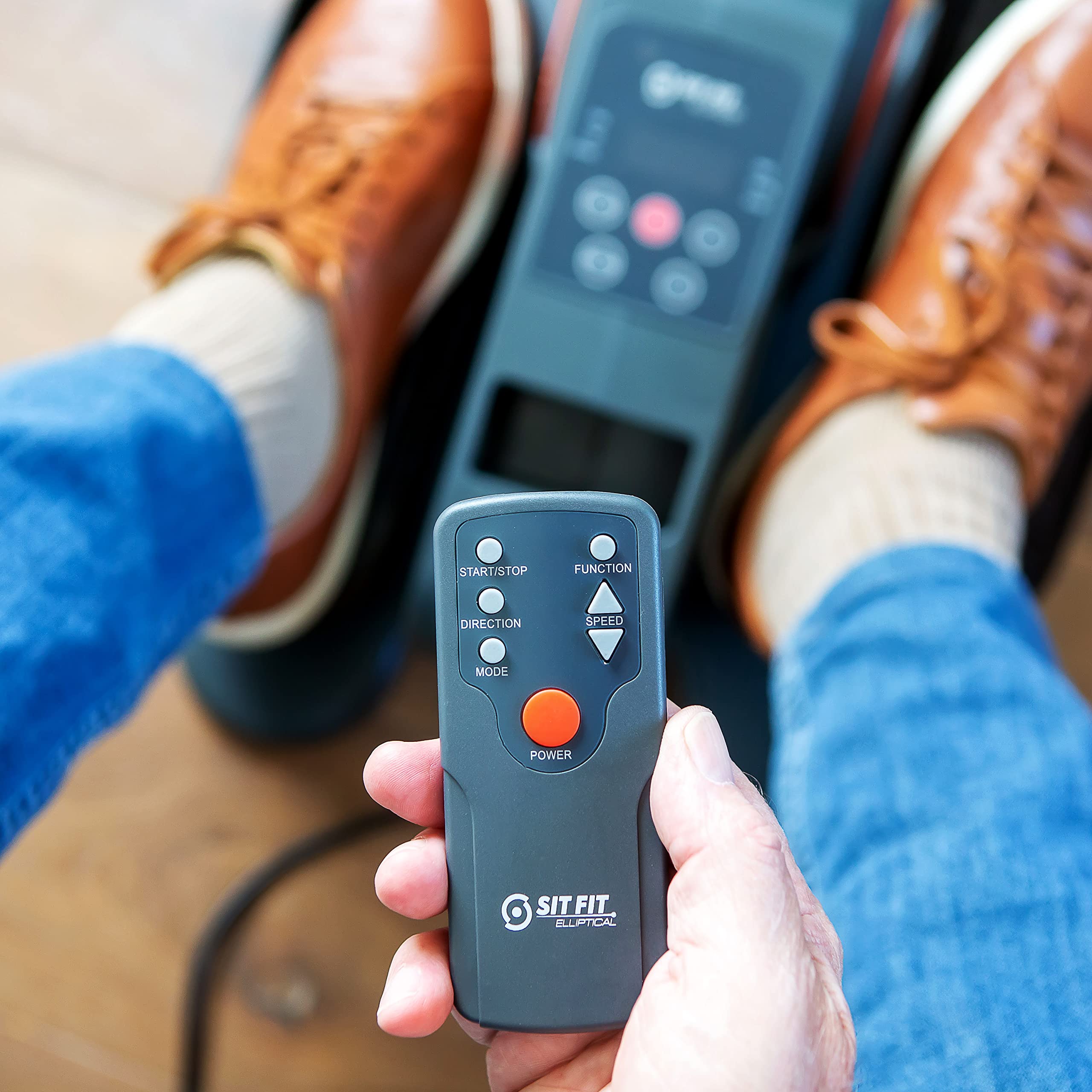 SITFIT, Sit Down and Cycle! Powered Foot Pedal Exerciser for Seniors ...