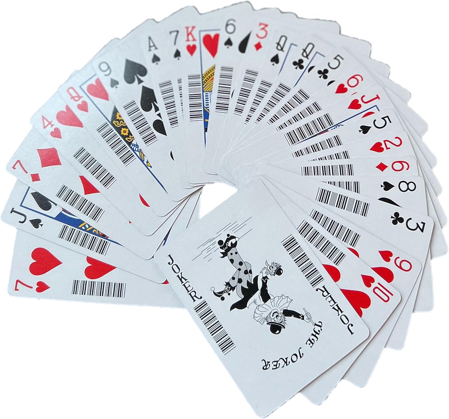 Standard Solitaire and Poker Playing Cards with Barcodes, Classic Sized ...