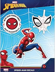 Amazon.com: Marvel Spider-Man Decals - Set of 3 Vinyl Stickers for Car ...