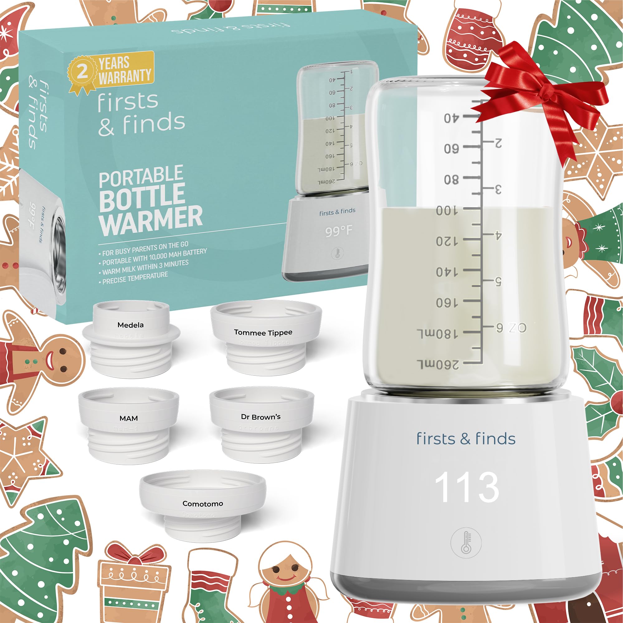 Amazon.com : Portable Bottle Warmer, Travel Baby Bottle Warmer, 3 Mins ...