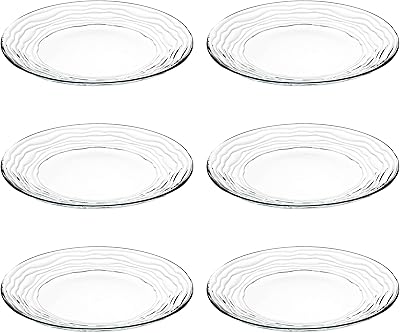 Amazon.com | Duralex - Lys Calotte Plate 21 cm Set Of 6: Dinner Plates