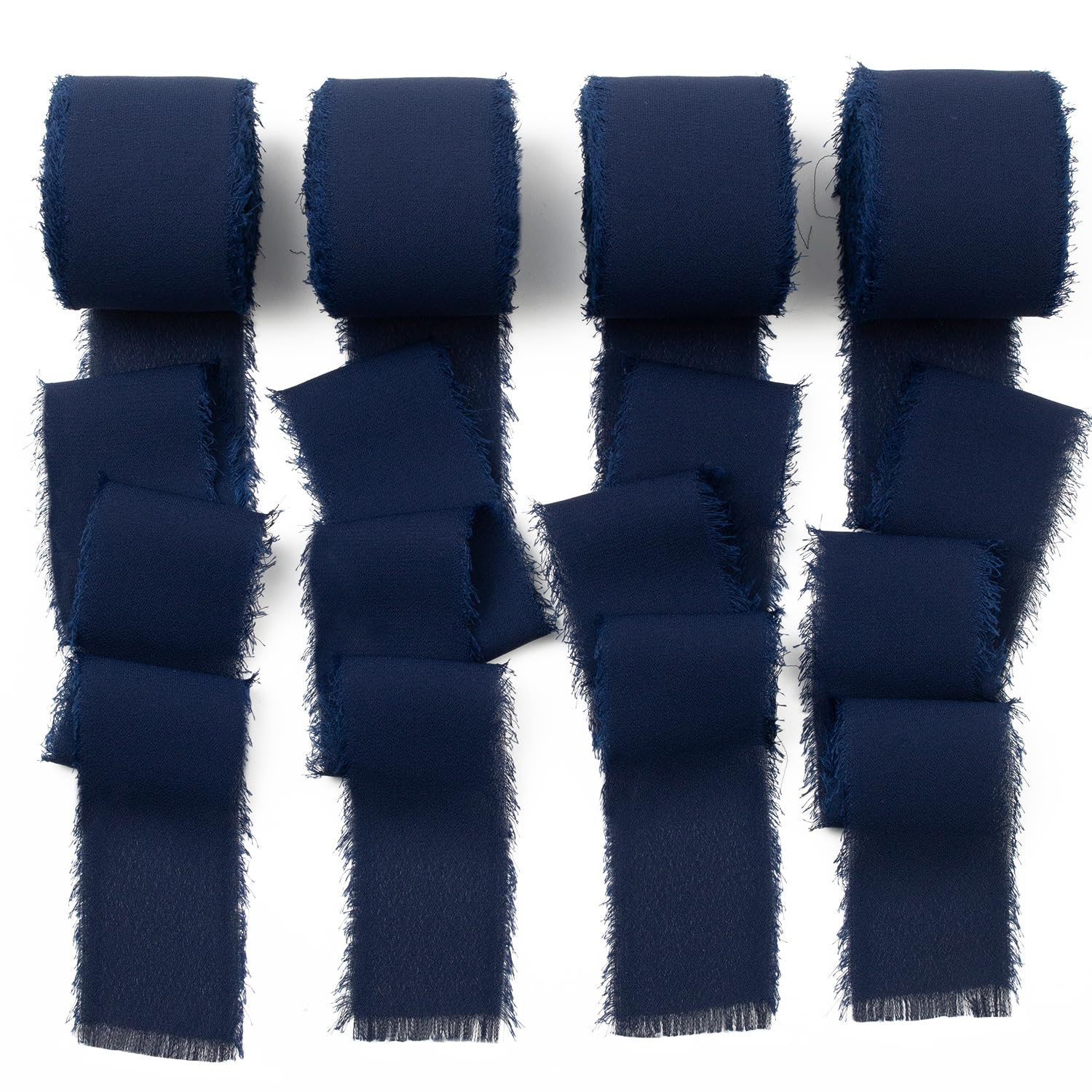 Amazon.com: Mlurcu Navy Blue Chiffon Ribbon 1-1/2 Inch x 40Yds Boho ...