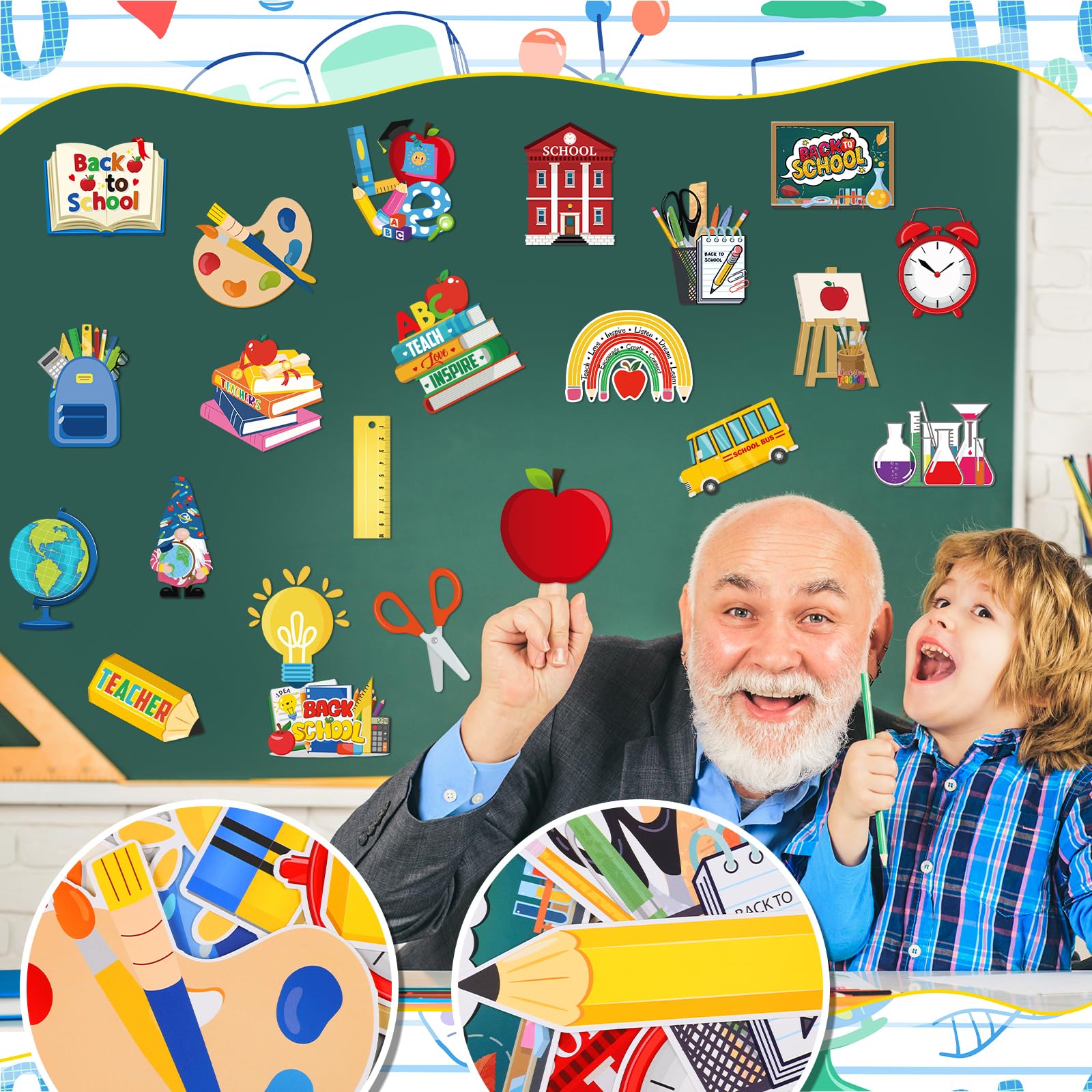 Classroom Bulletin Board 12 Pcs Colorful Pencil Bulletin Board ...