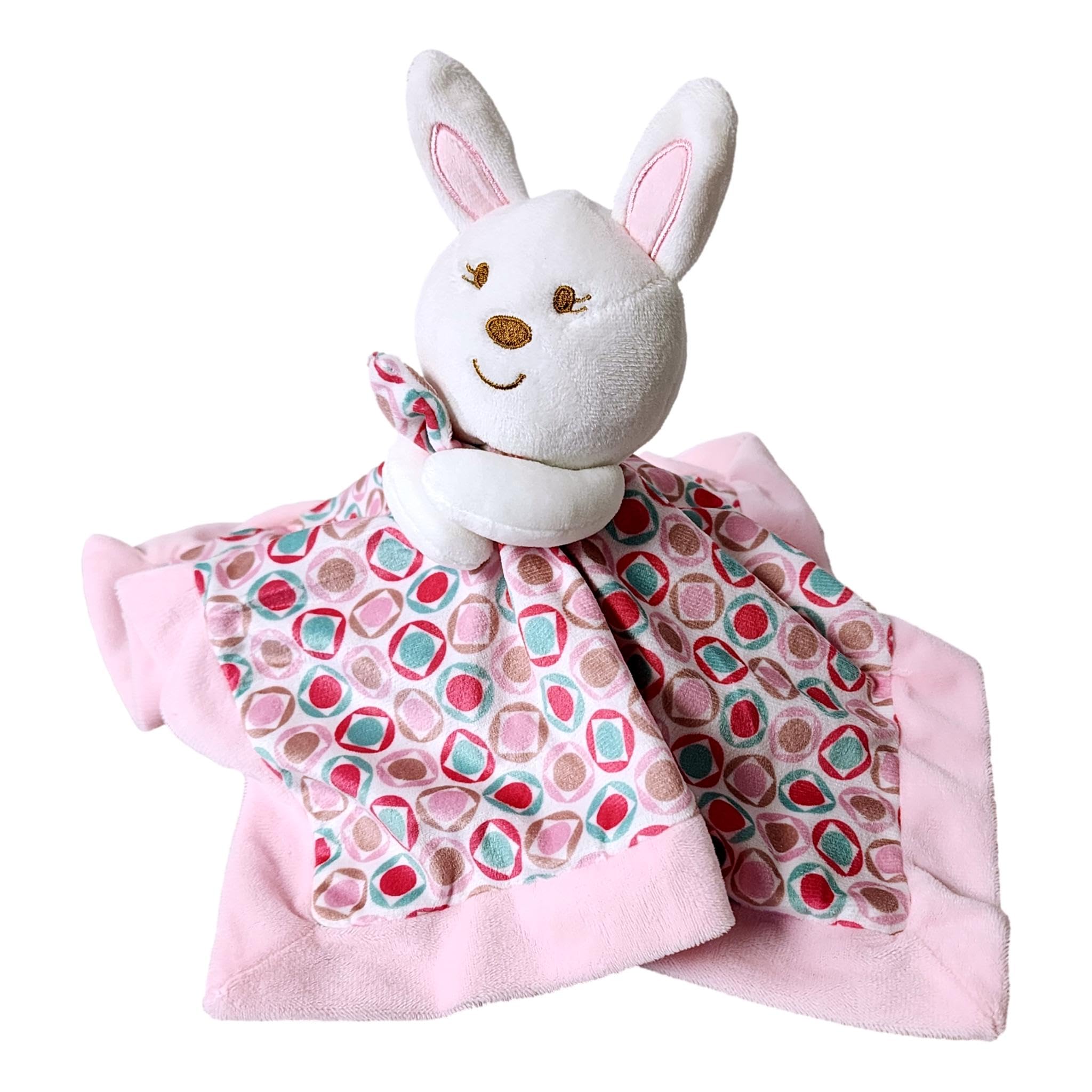 Amazon.com: SONA G DESIGNS Baby Lovey - Pink Bunny Security Blankie ...