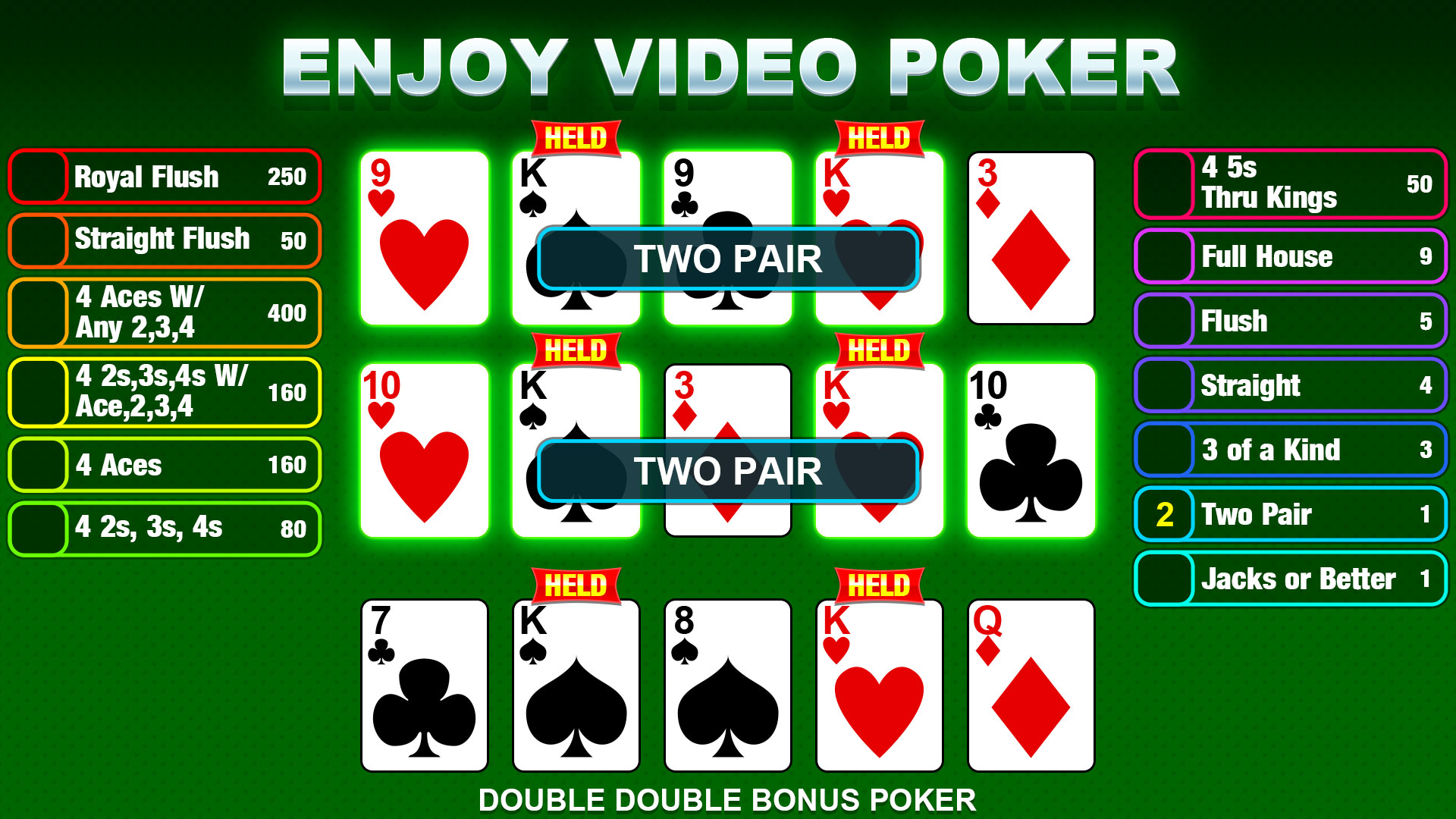 Video Poker - Free Video Poker, Video Poker Games For Kindle Fire ...