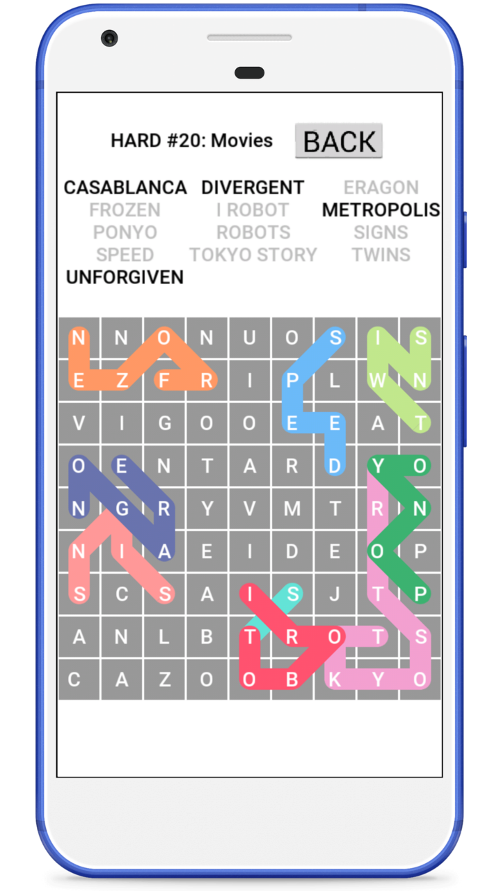 Divergent Word Search