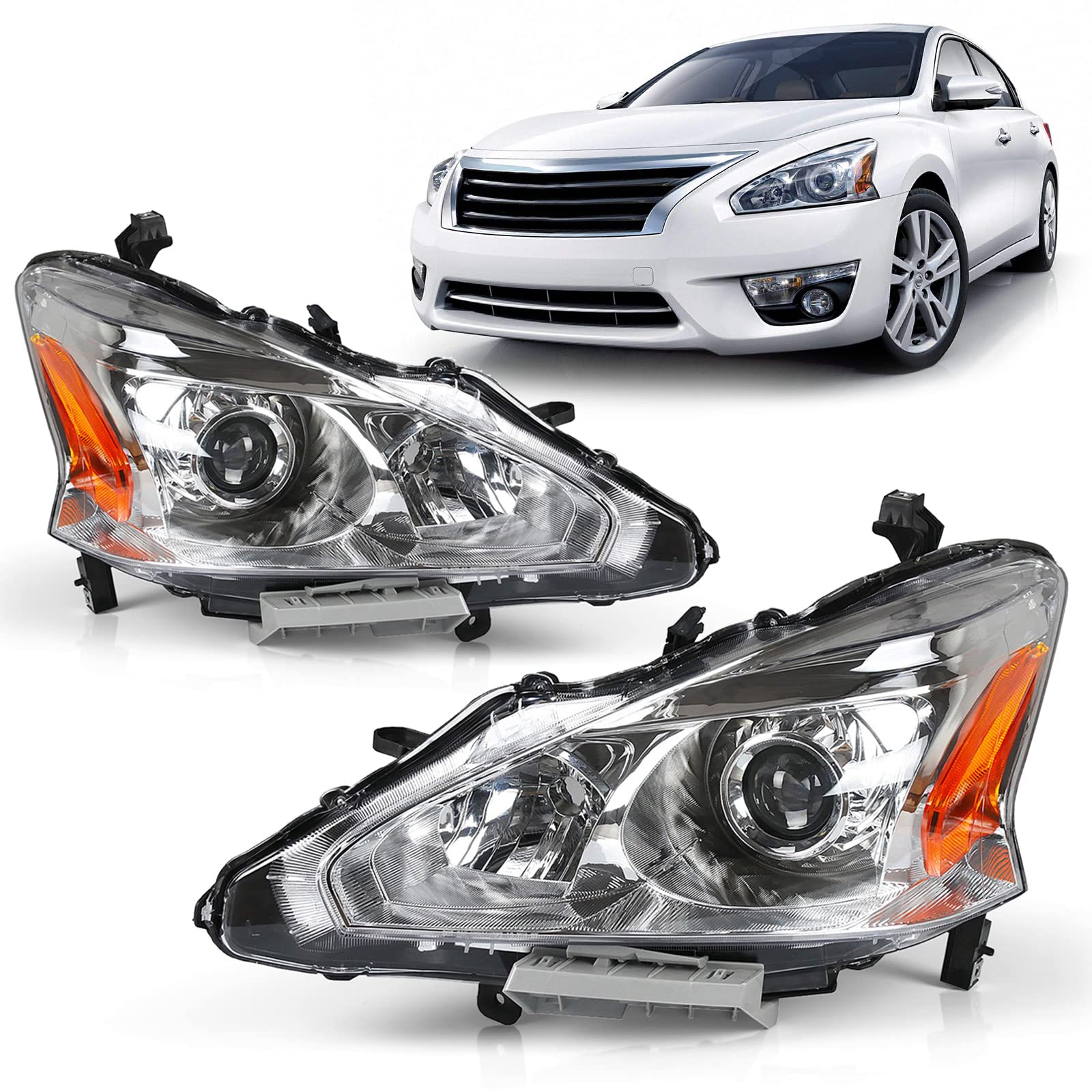 Amazon.com: P SEPEY Headlights for Nissan Altima 13-15 4 Door Sedan ...