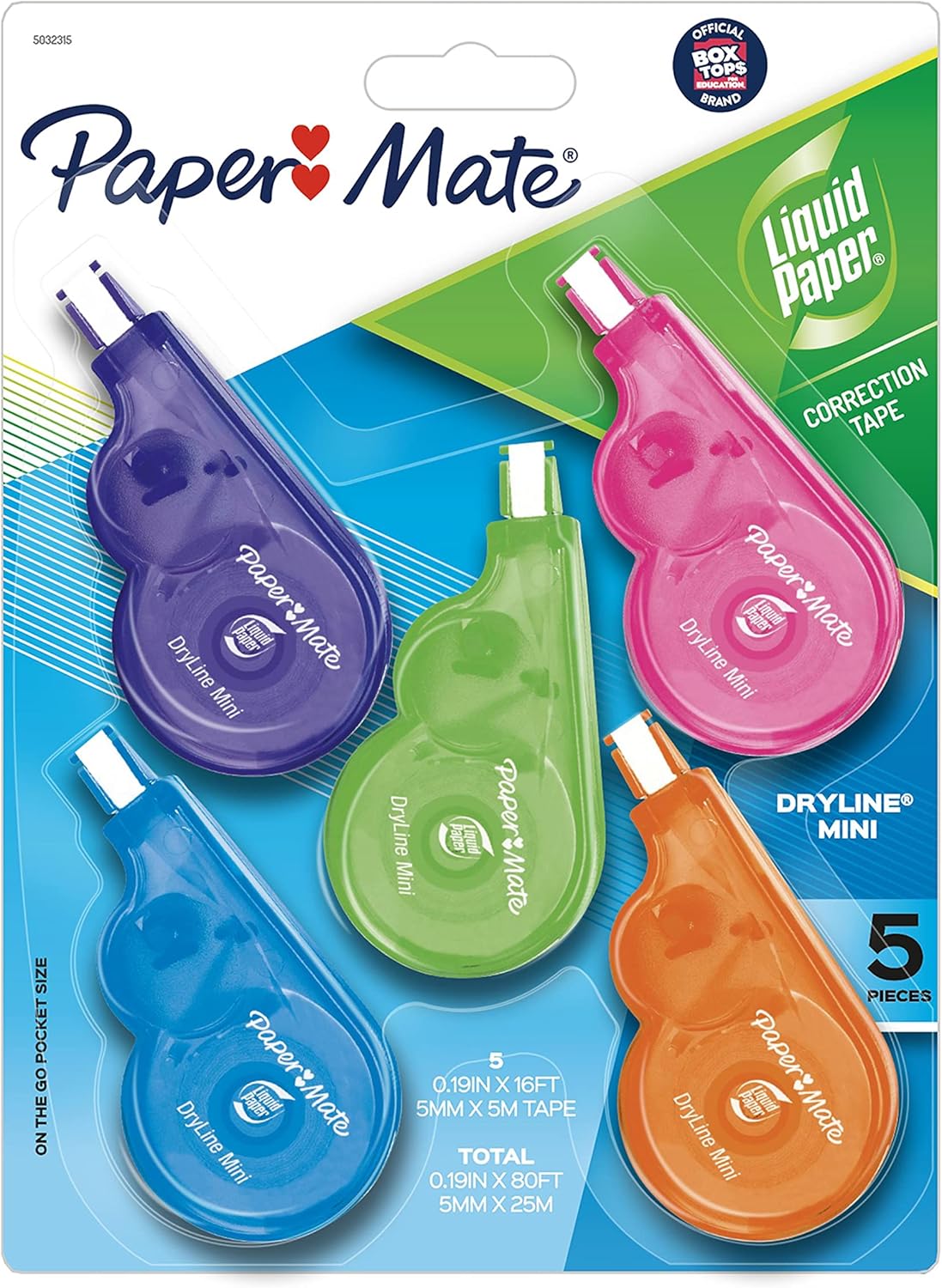 Amazon.com : Paper Mate Liquid Paper DryLine Mini Correction Tape ...