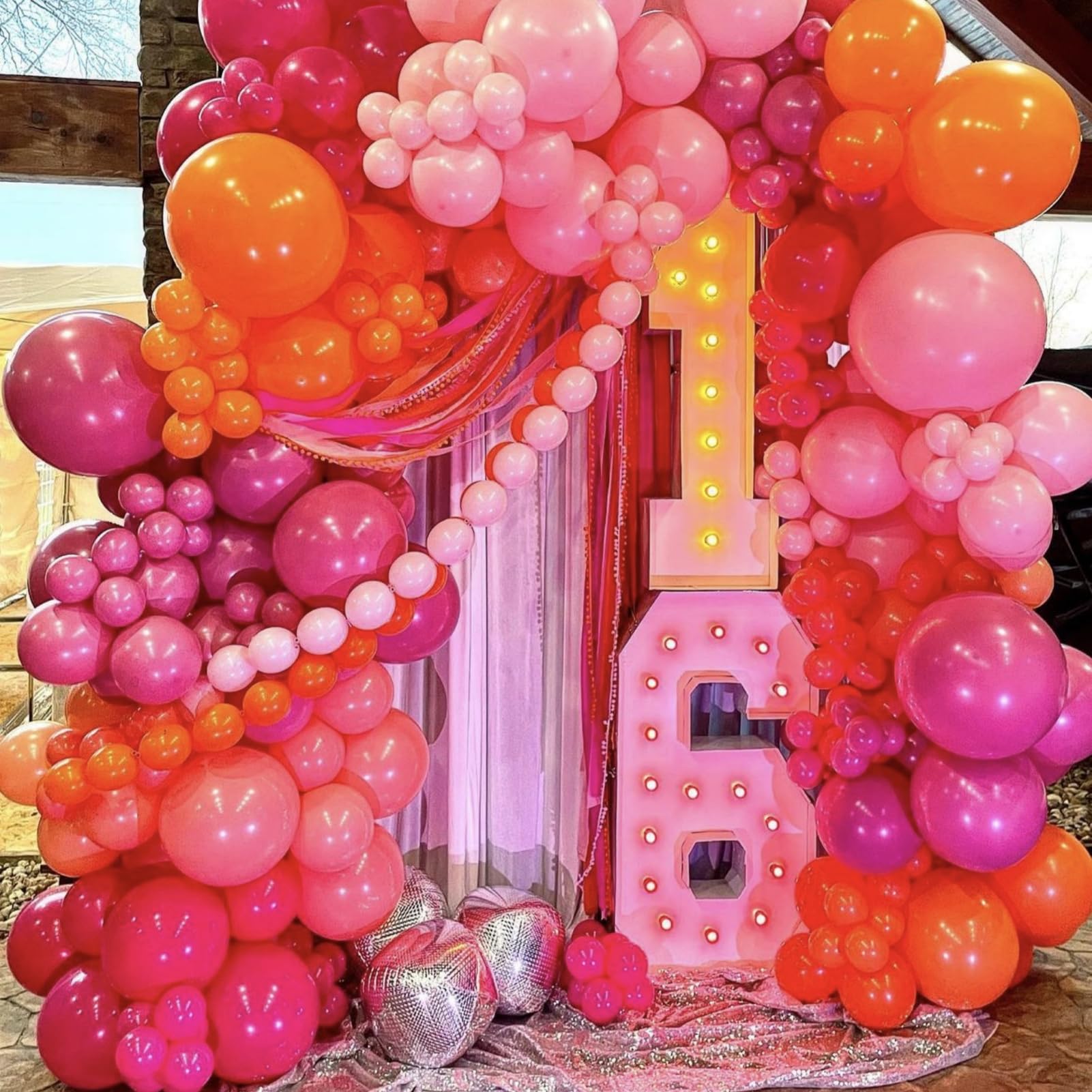 Hot Pink And Orange Party Printables Light Pink Honeycomb Tissue Paper